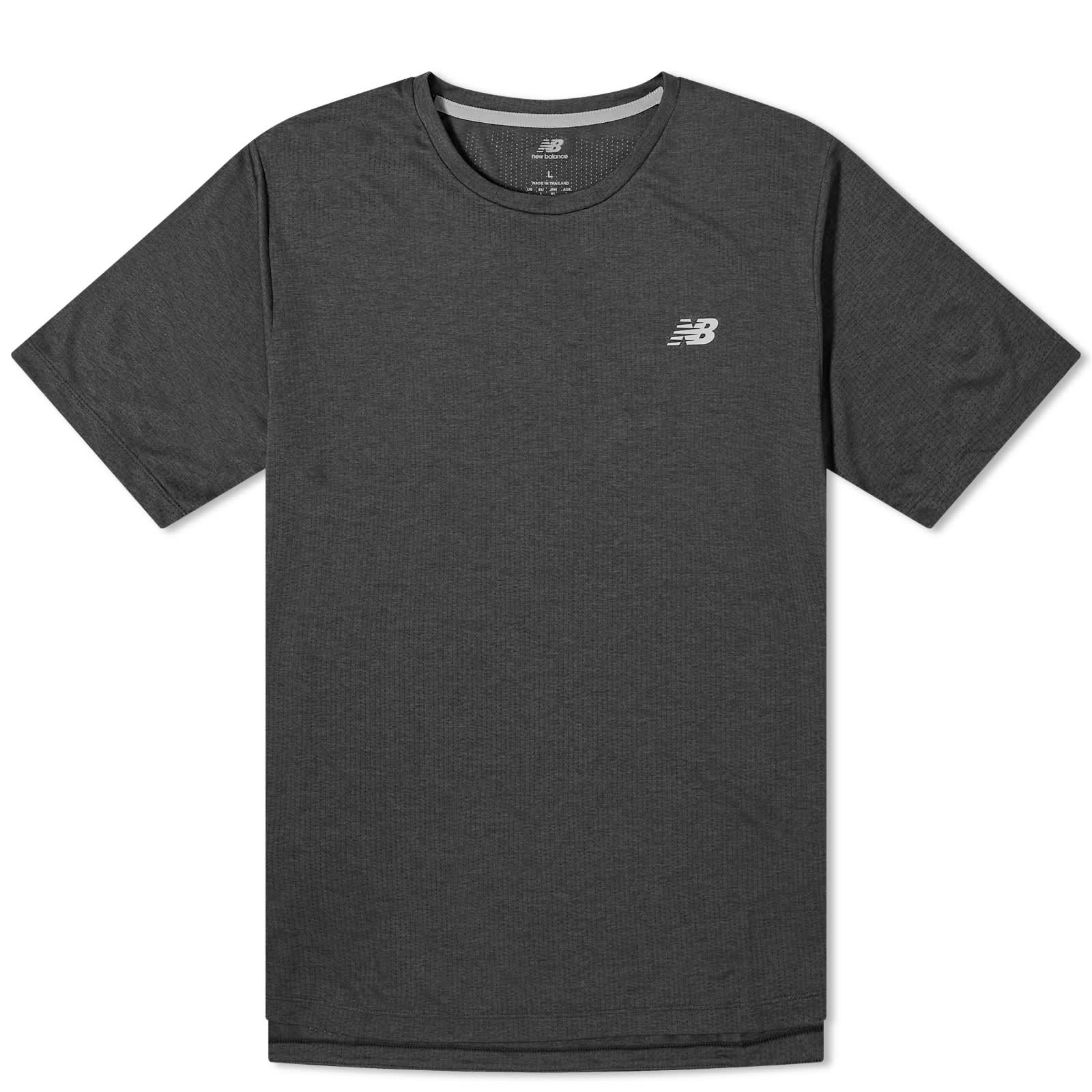 New Balance NB Athletics Run T-Shirt Black | END. (HK)