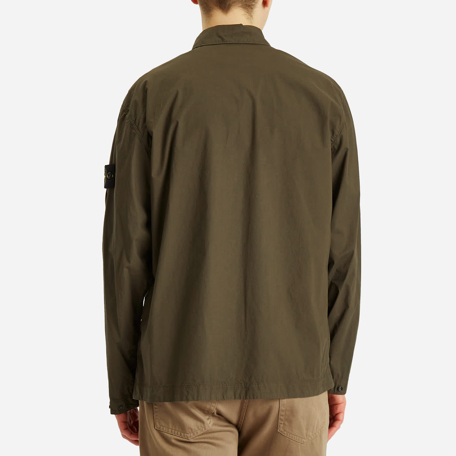 Stone Island Tela Paracadute Shirt Jacket Military Green | END. (GB)
