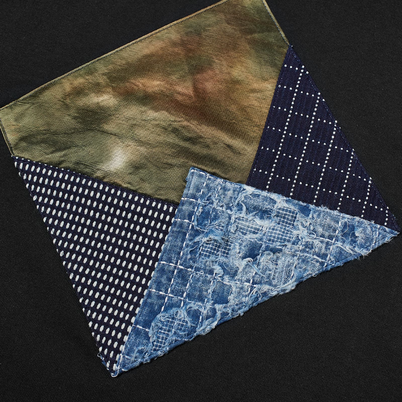 FDMTL L/S Boro Patchwork T-Shirt Black | END. (GB)