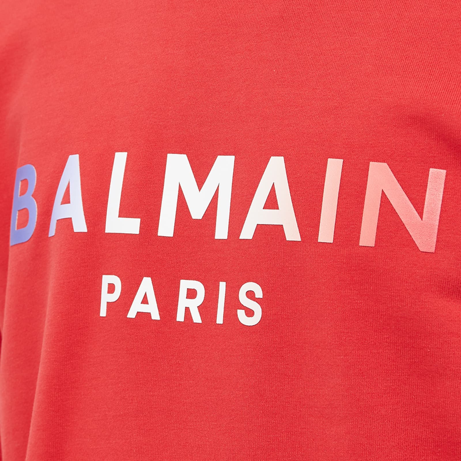 Balmain Gradient Paris Logo Crew Sweat Rouge | END. (US)