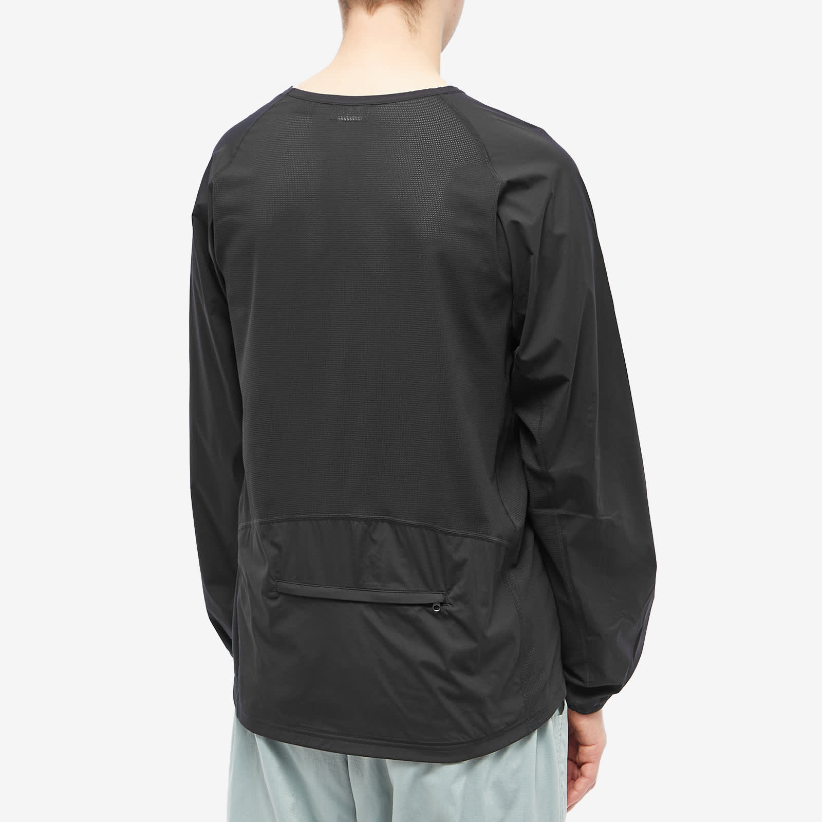 NANGA Hybrid Tech Hike Crew Neck Jacket Black | END. (HK)