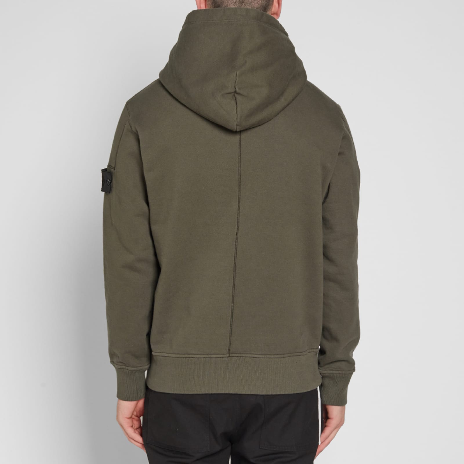 Stone Island Shadow Project Diagonal Weave Popover Hoody Military | END ...