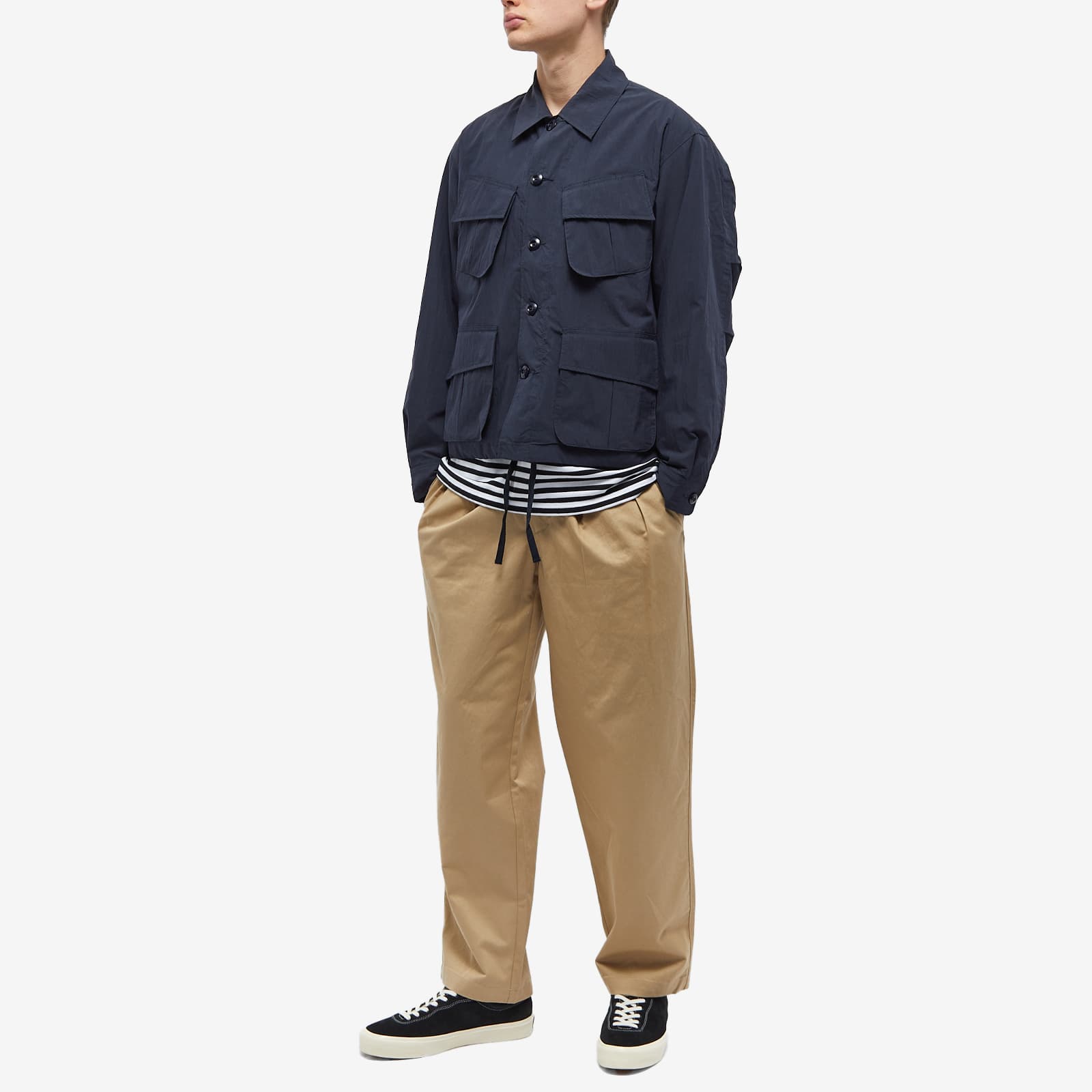 Uniform Bridge Jungle Fatigue Jacket Navy | END.