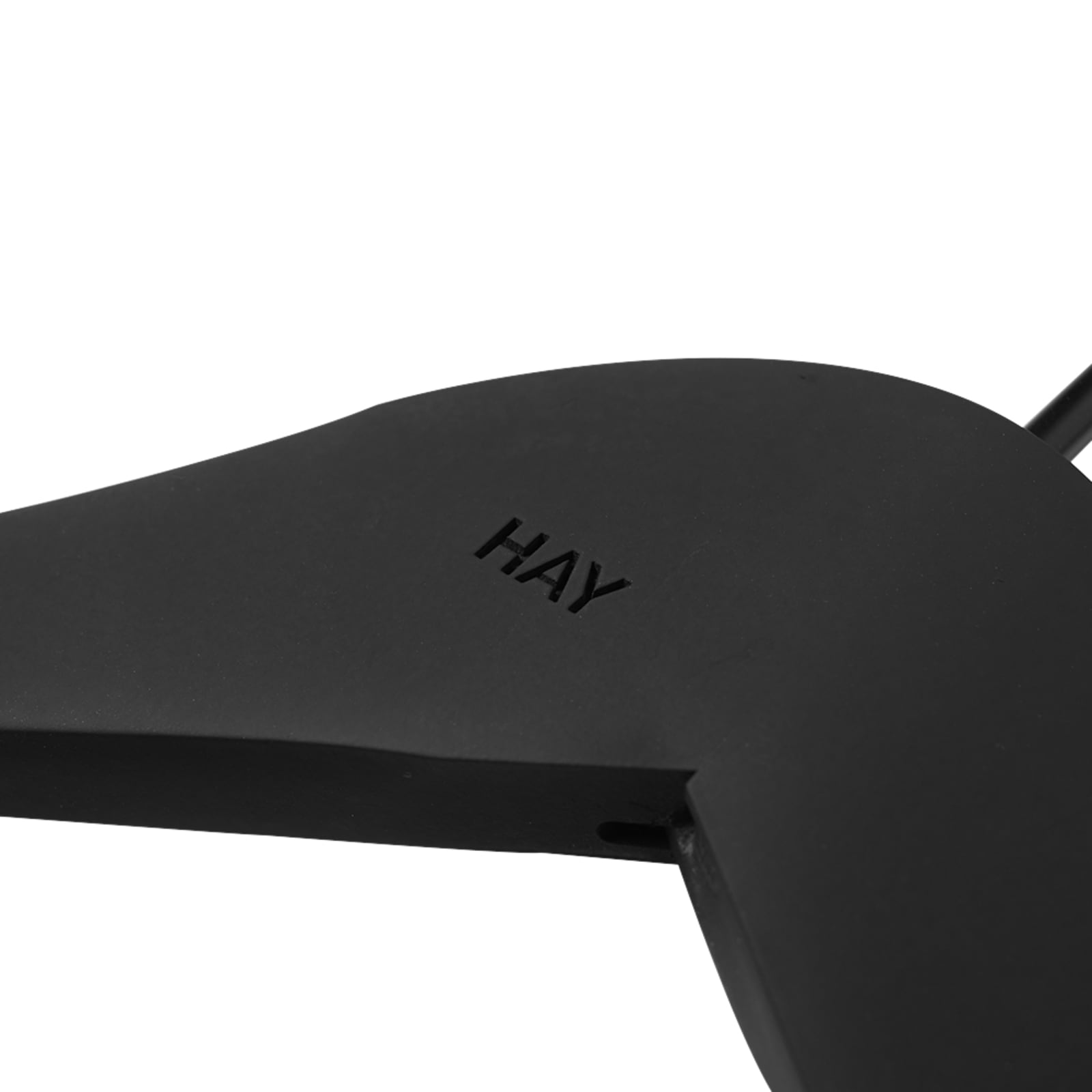 HAY Soft Coat Hangers - 4 Pack Black | END. (US)