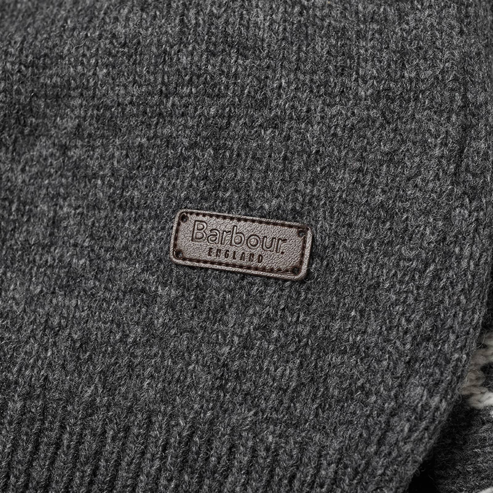 Barbour Essential Diamond Crew Knit Charcoal Marl | END. (GB)