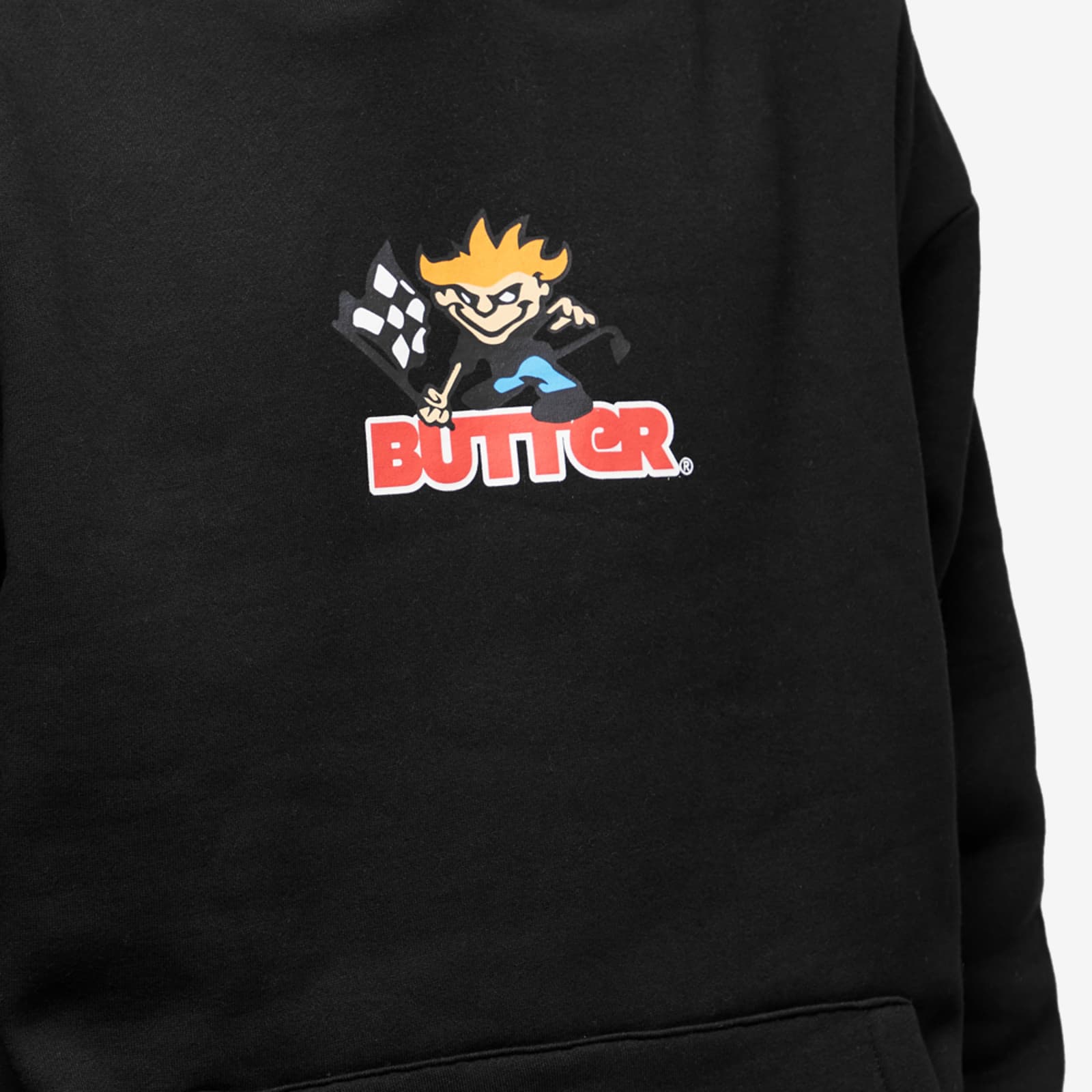 Butter Goods Racing Logo Hoodie Black | END. (GB)
