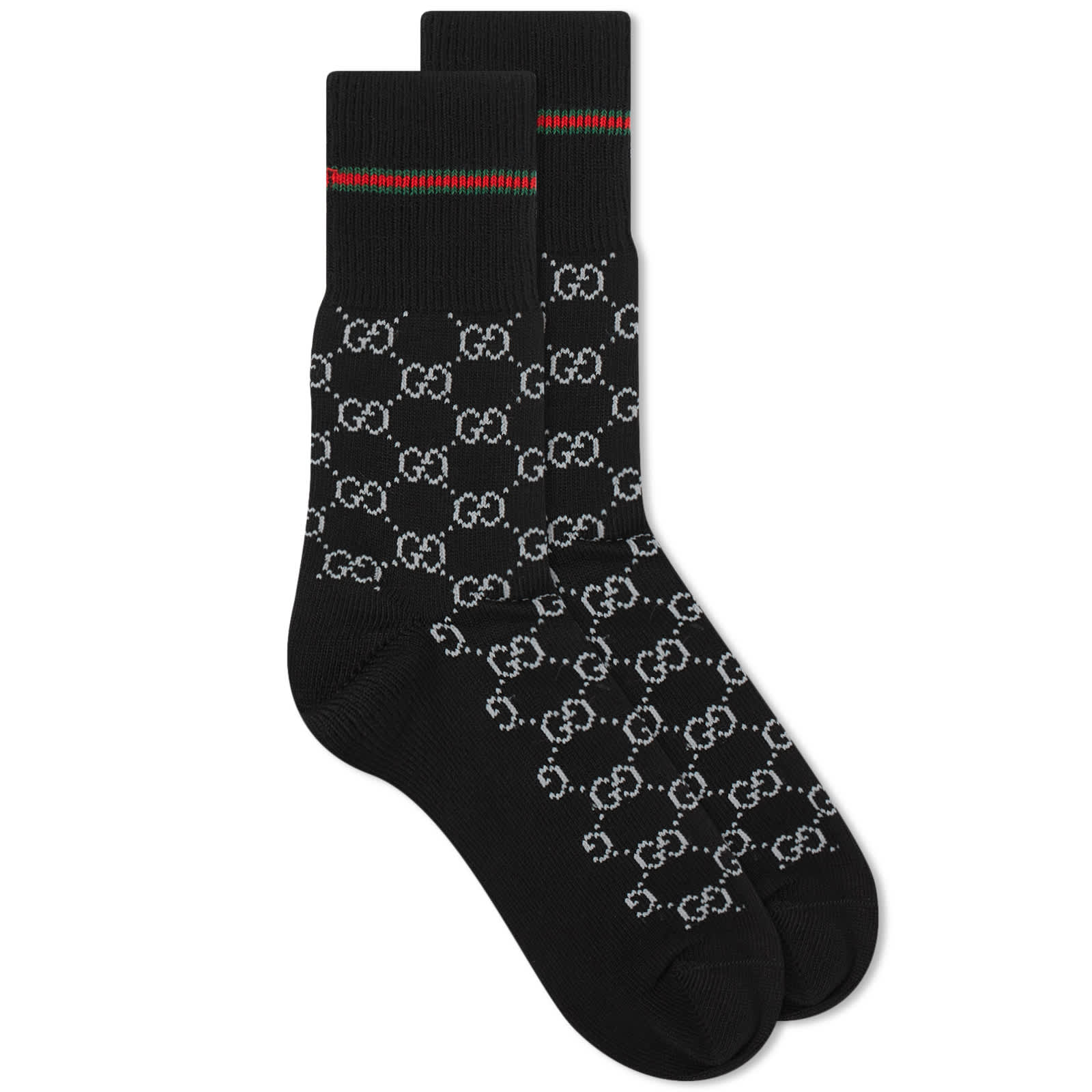 Gucci GG Jacquard Sock Black | END. (US)