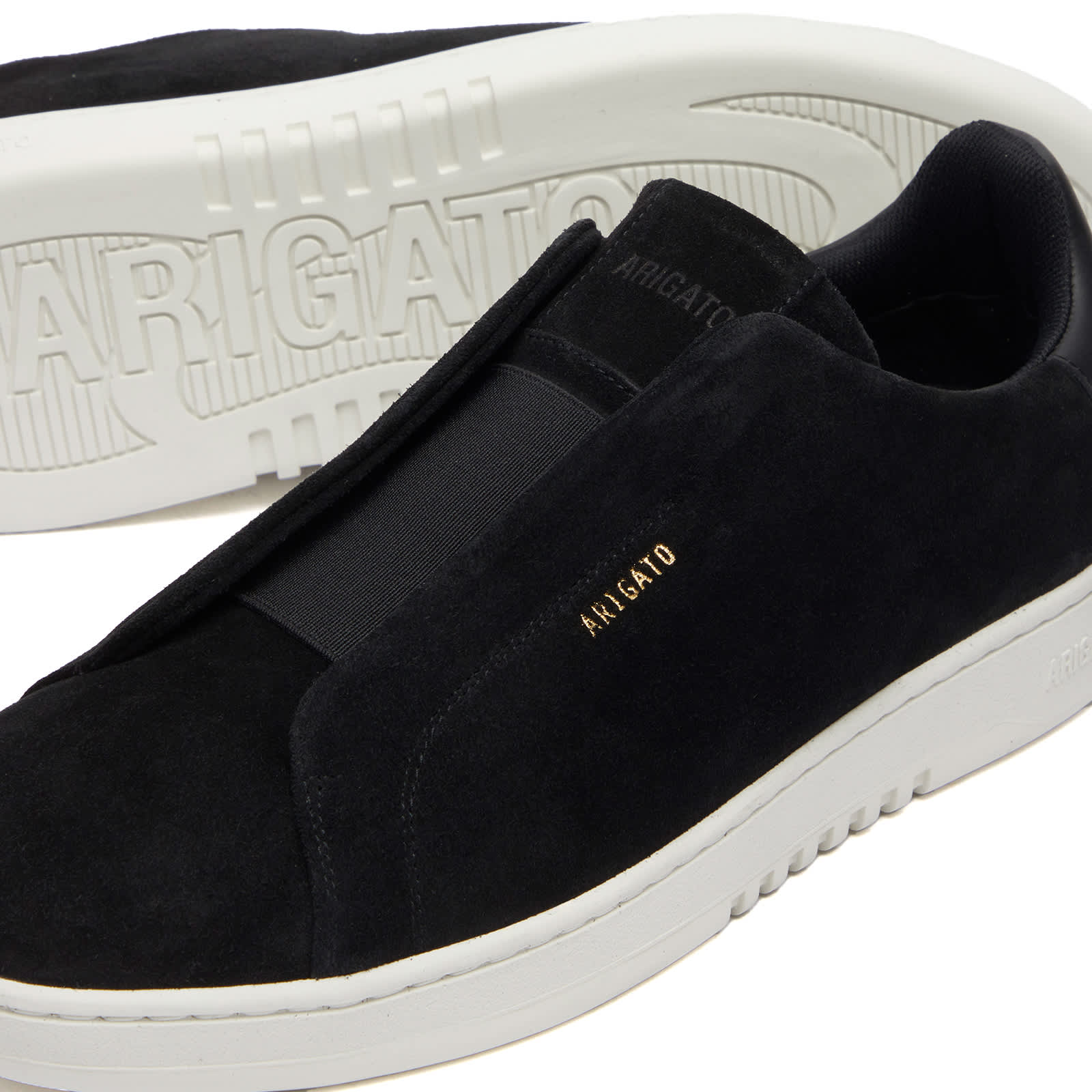 Axel Arigato Slip On Suede Dice Sneaker Black & White | END. (US)