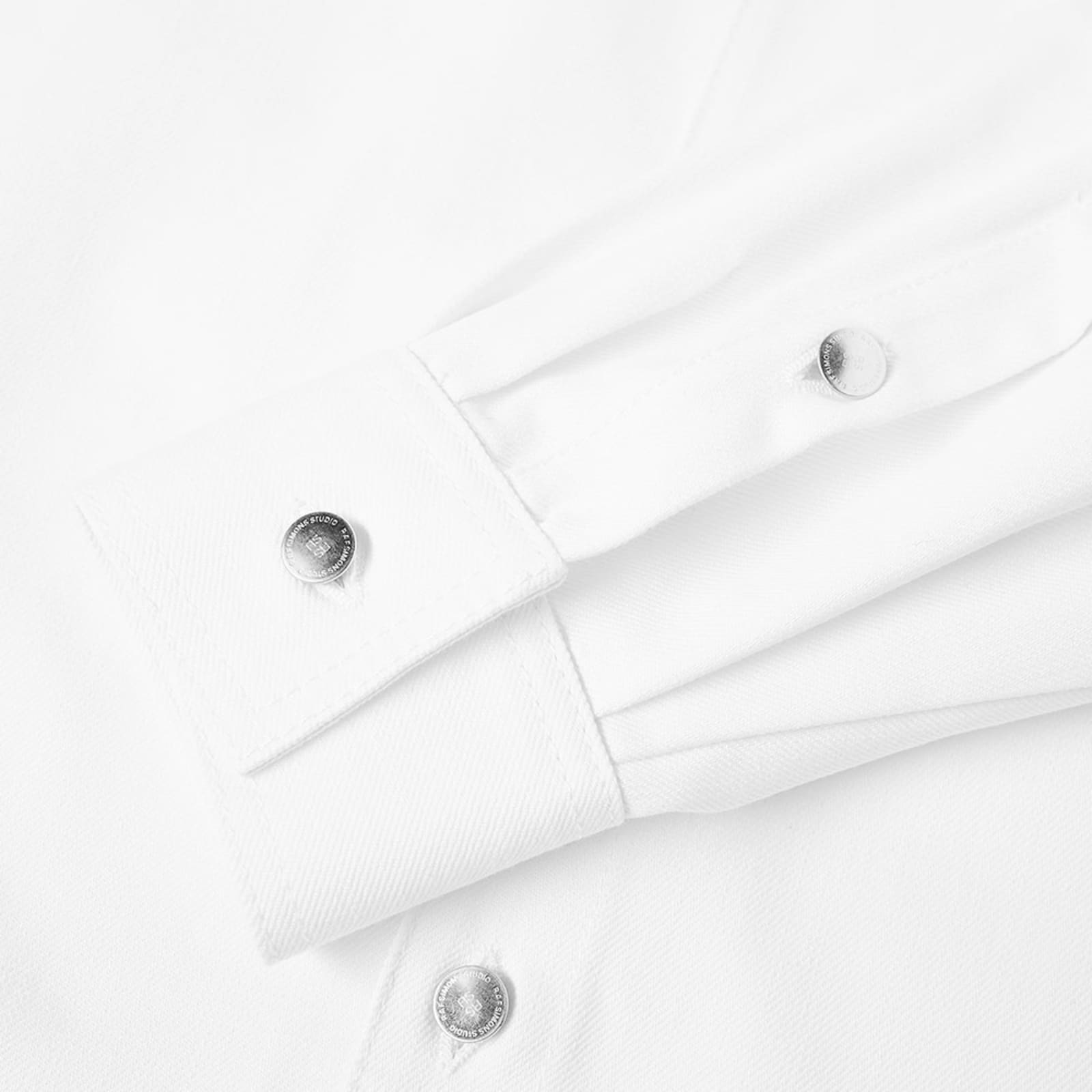 Raf Simons Patch Denim Shirt White | END. (US)