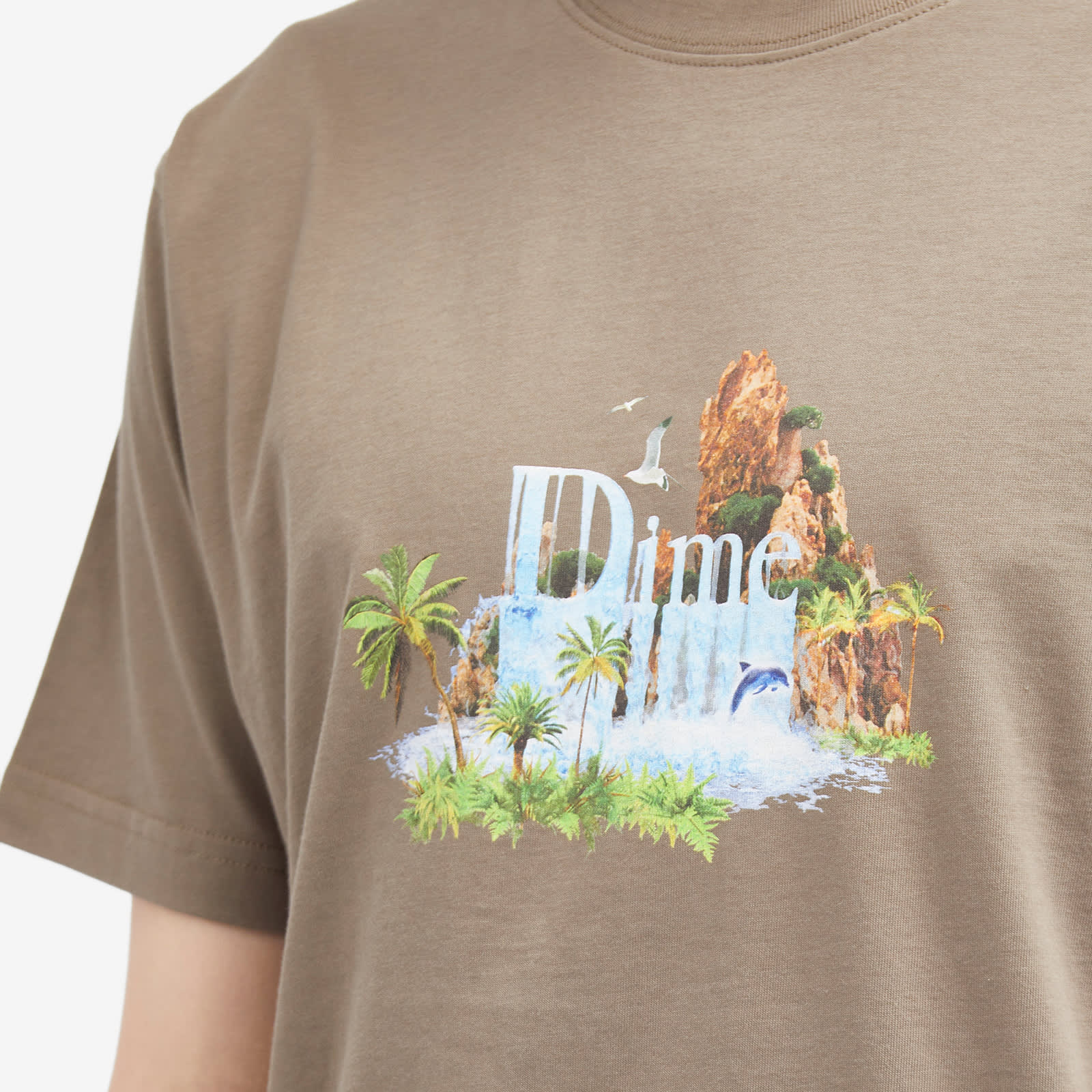 Dime Classic Waterfall T-Shirt Deep Sepia | END. (KR)