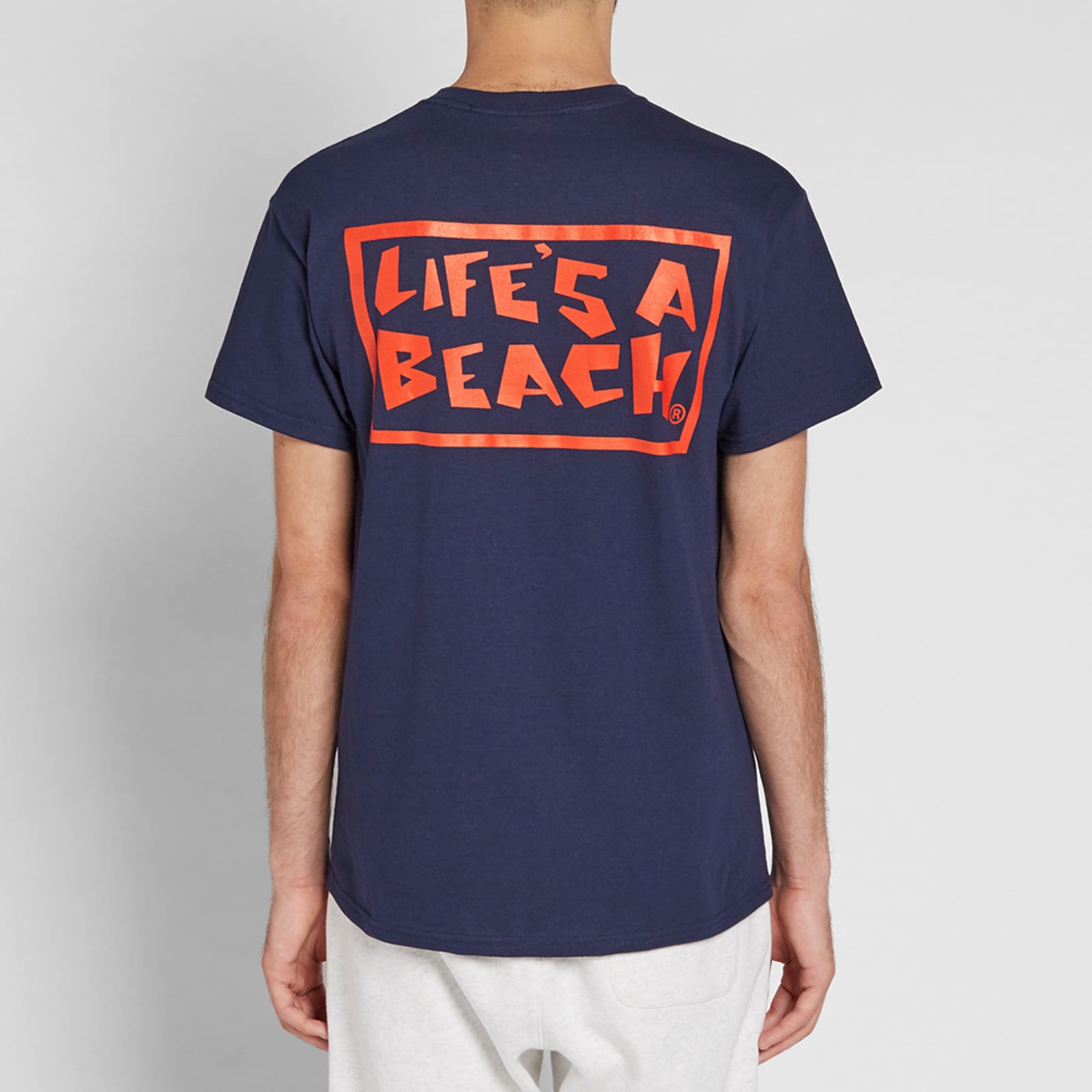 Life's a Beach LAB Logo Tee Navy | END. (US)