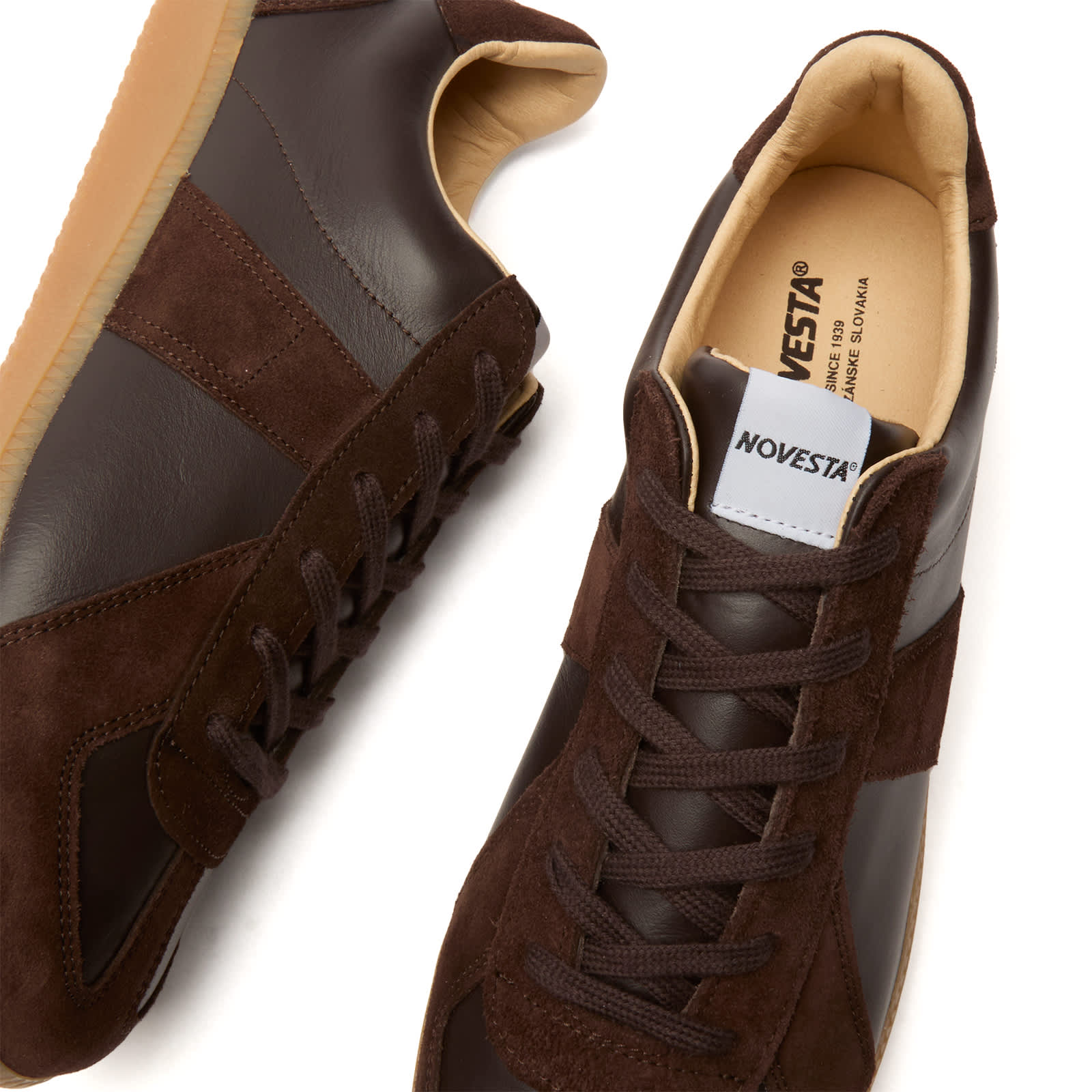 Novesta GAT Leather Sneakers Brown | END. (AU)