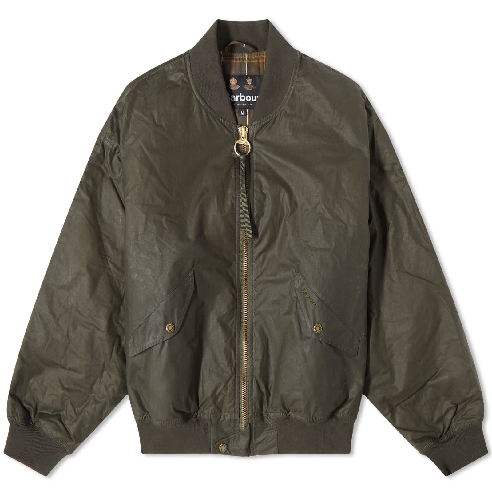 Barbour Heritage Flight Wax Jacket Archive Olive | END. (HK)