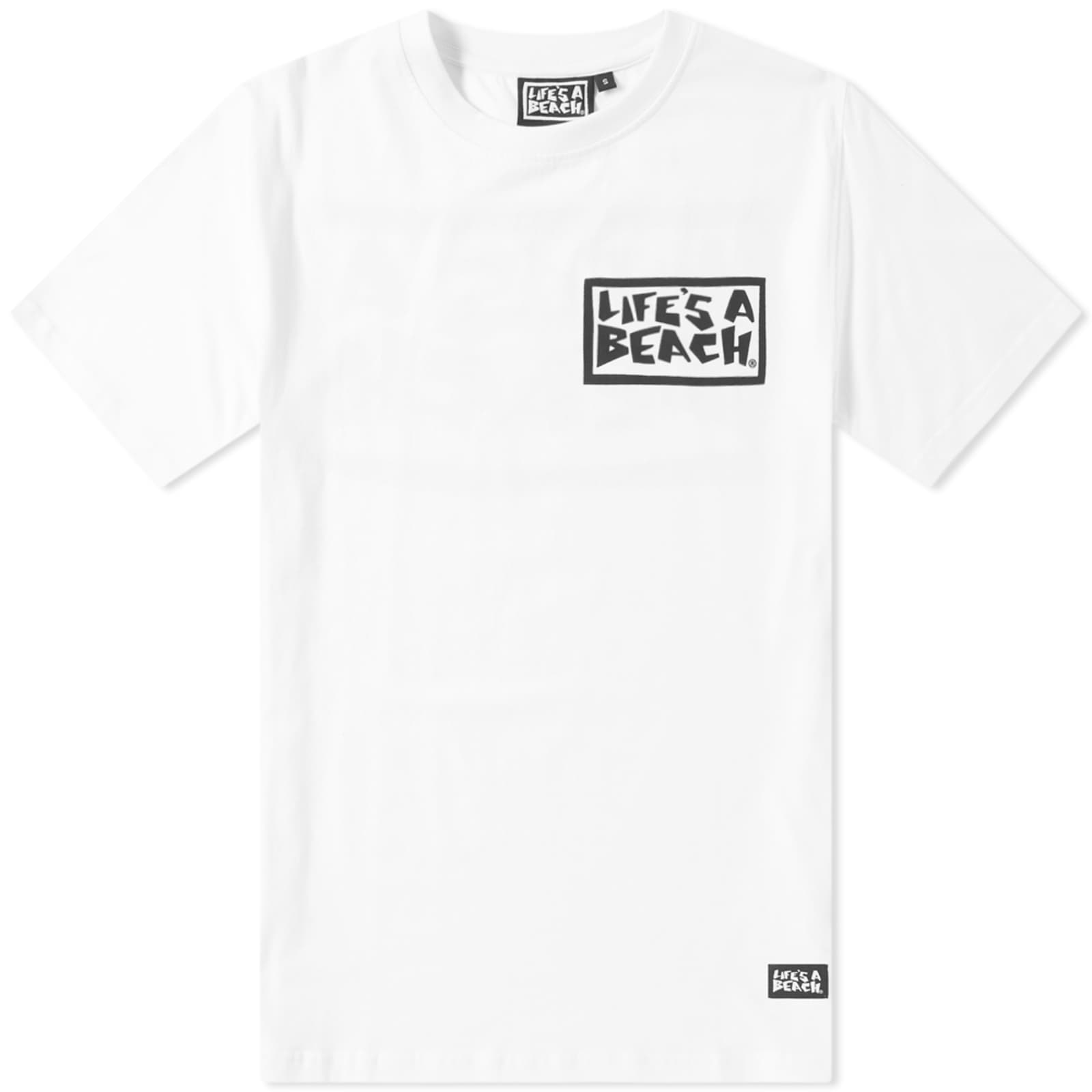 Life's a Beach LAB Logo Tee White | END. (US)