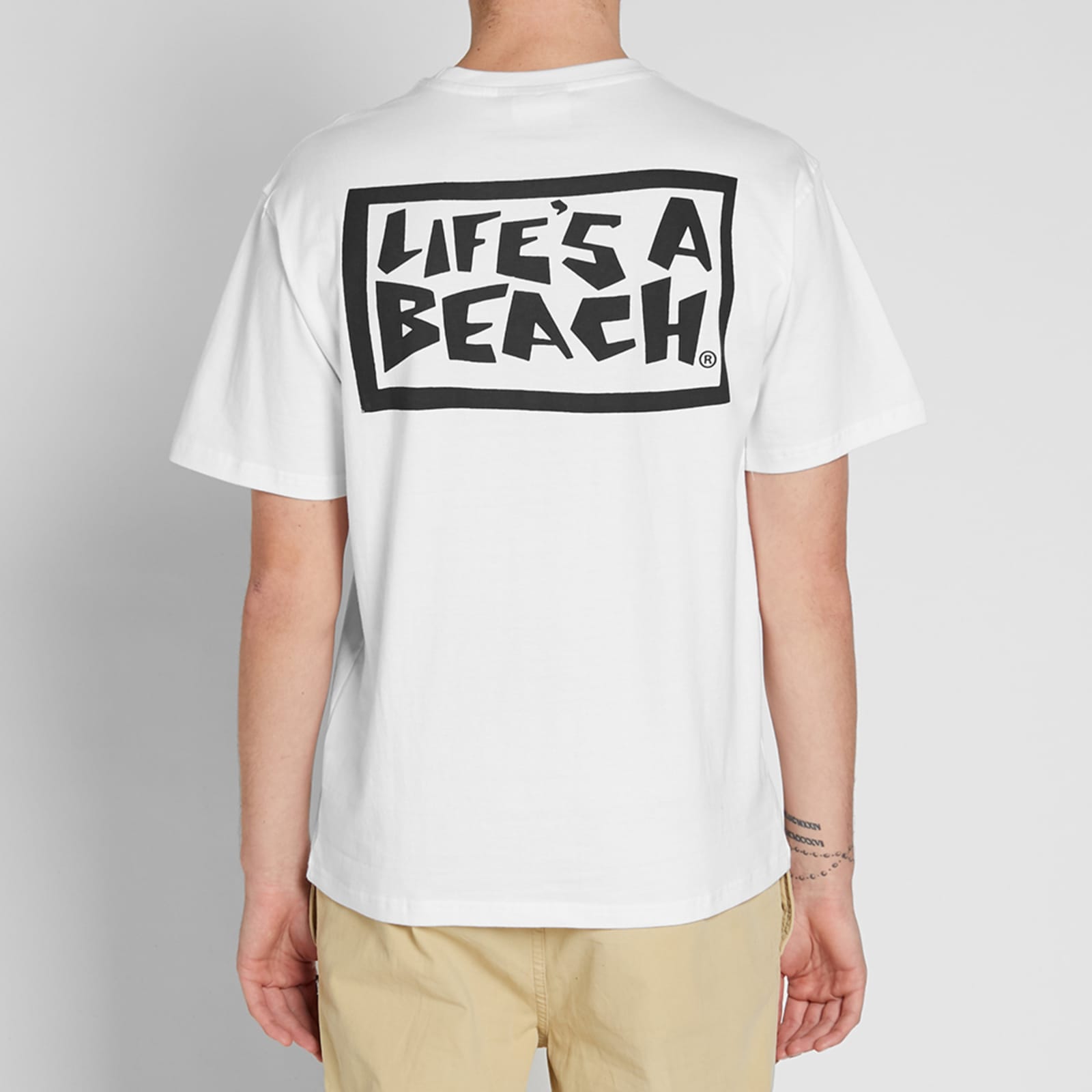 Life's a Beach LAB Logo Tee White | END. (US)