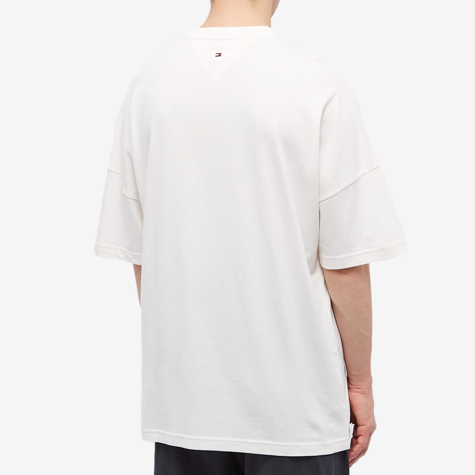 Tommy Jeans Split Hem Graphic Logo T-Shirt Ancient White | END.