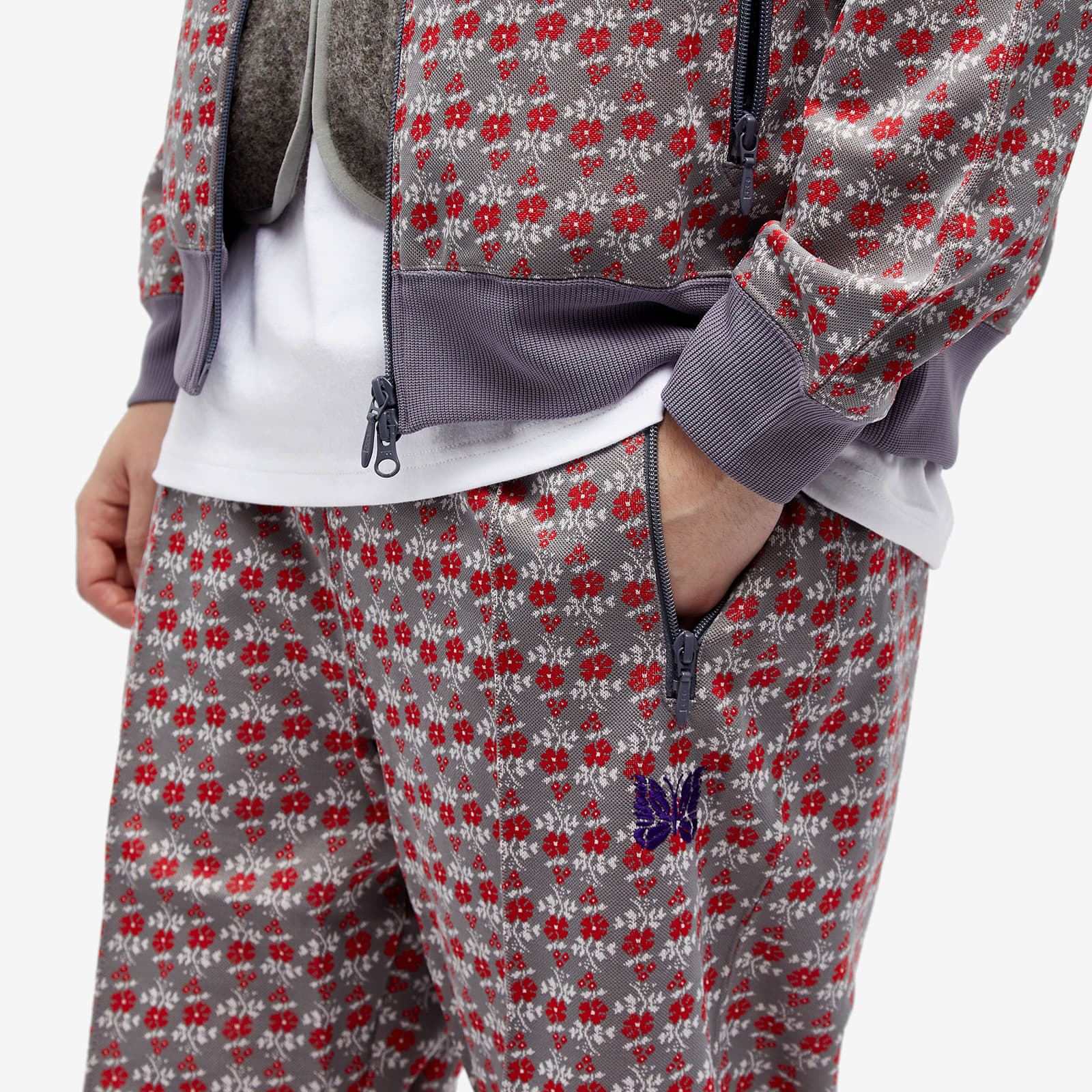 Needles Poly Jacquard Track Pants Flower | END. (AU)