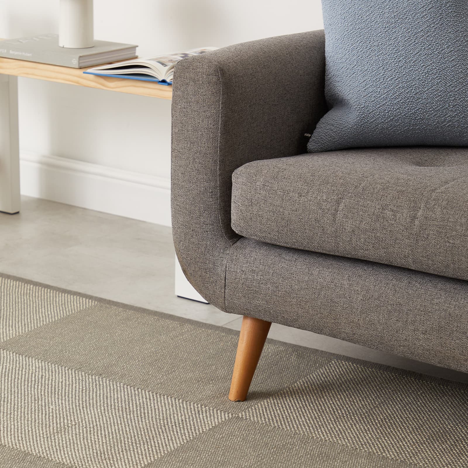 HAY Check Rug 170 x 240 Grey | END. (GB)