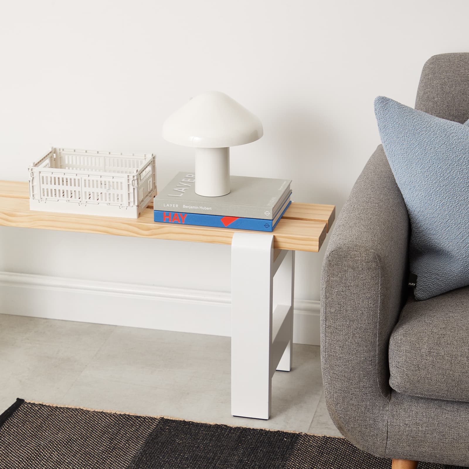 HAY Check Rug 170 x 240 Black | END. (GB)