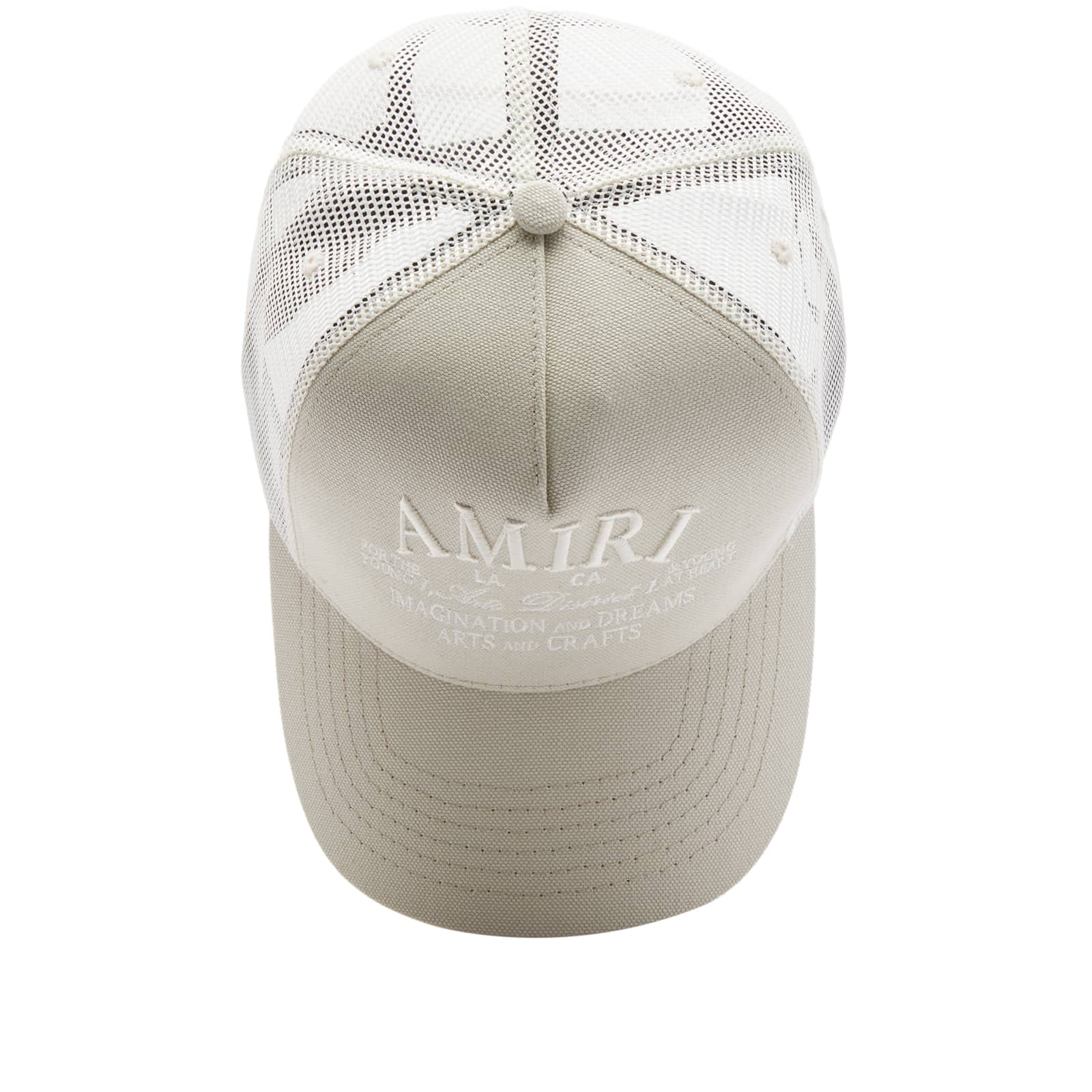 AMIRI Arts District Trucker Hat Stone Grey | END. (GB)