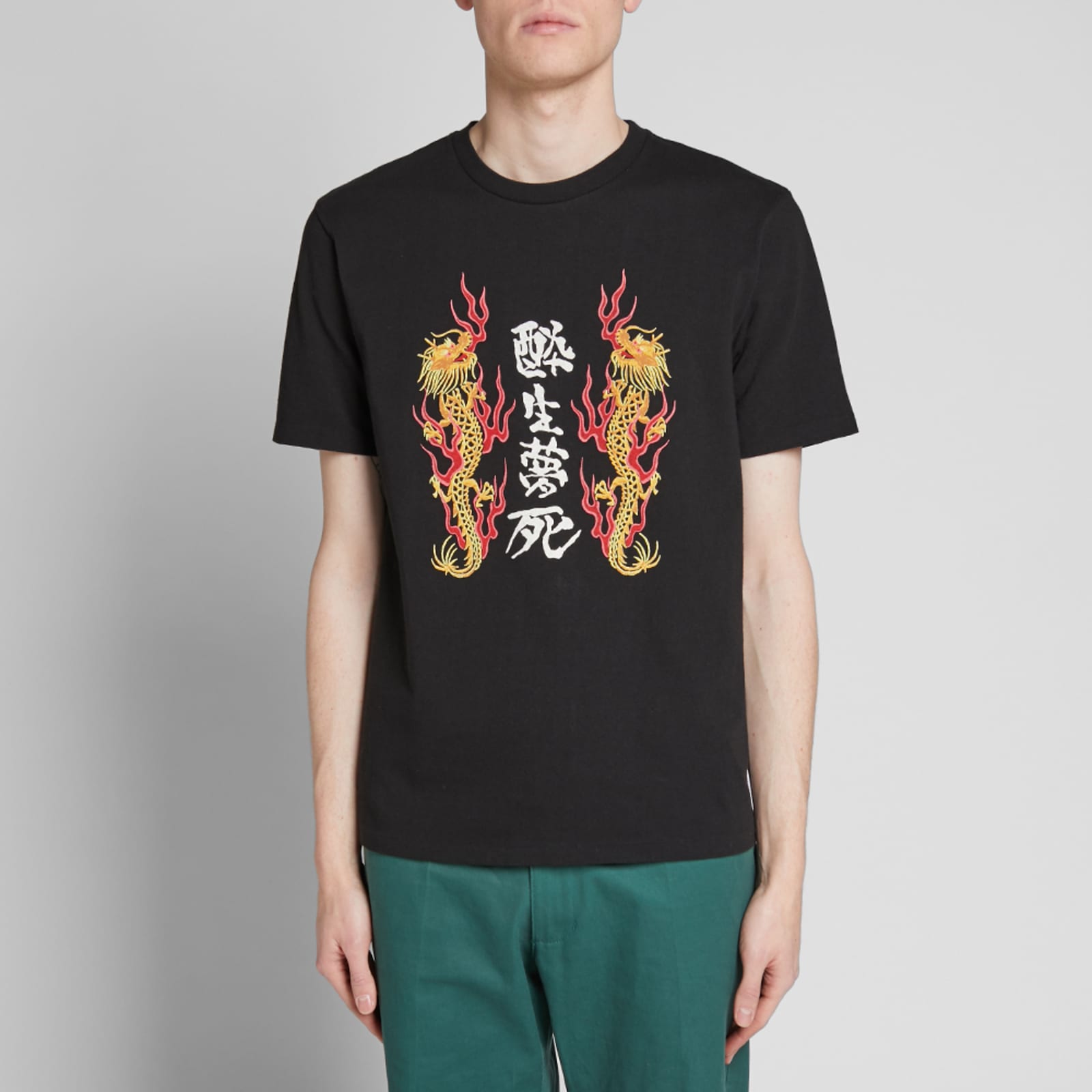Wacko Maria Washed Flames Tee Black | END.