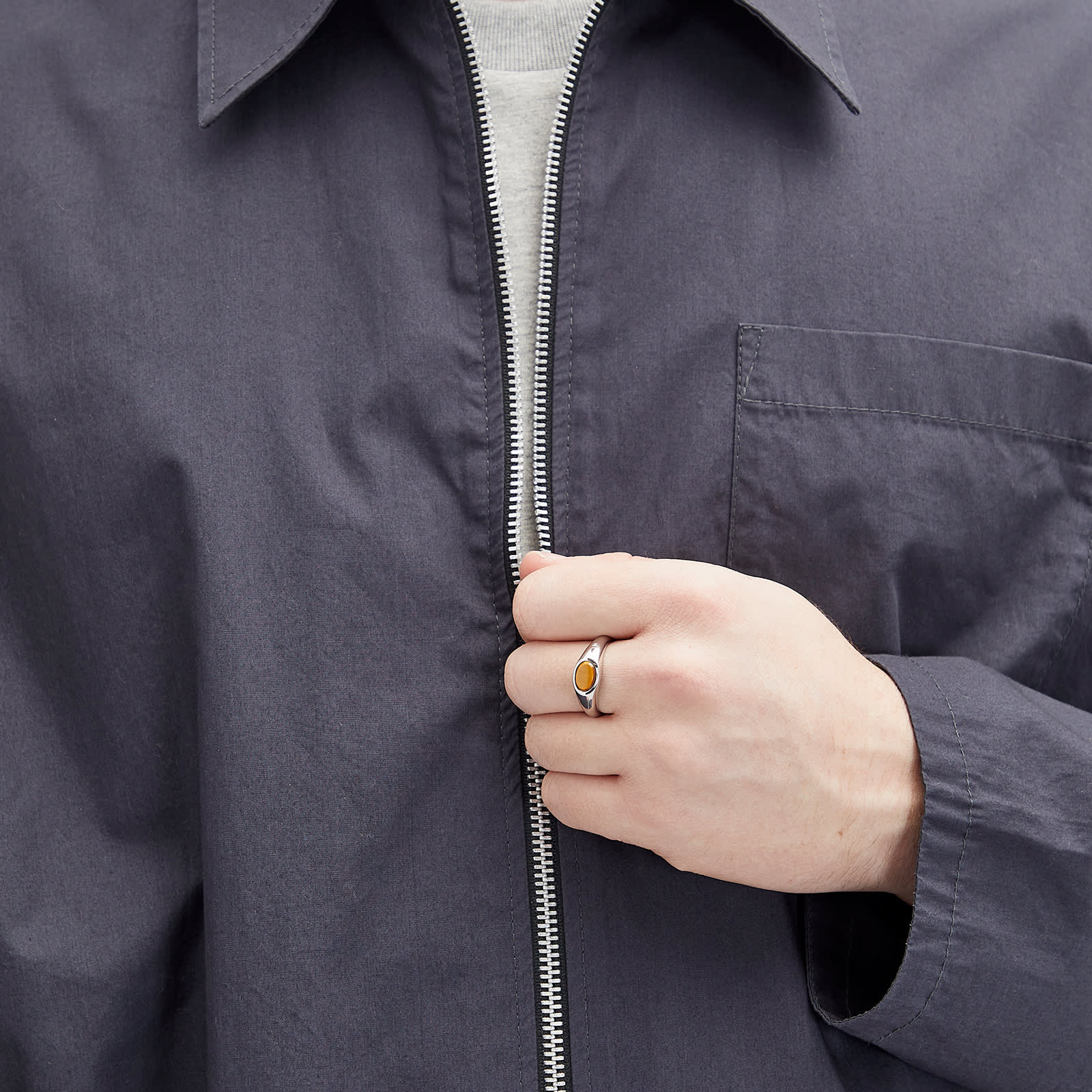 Tom Wood Joe Ring Tiger Eye | END. (US)