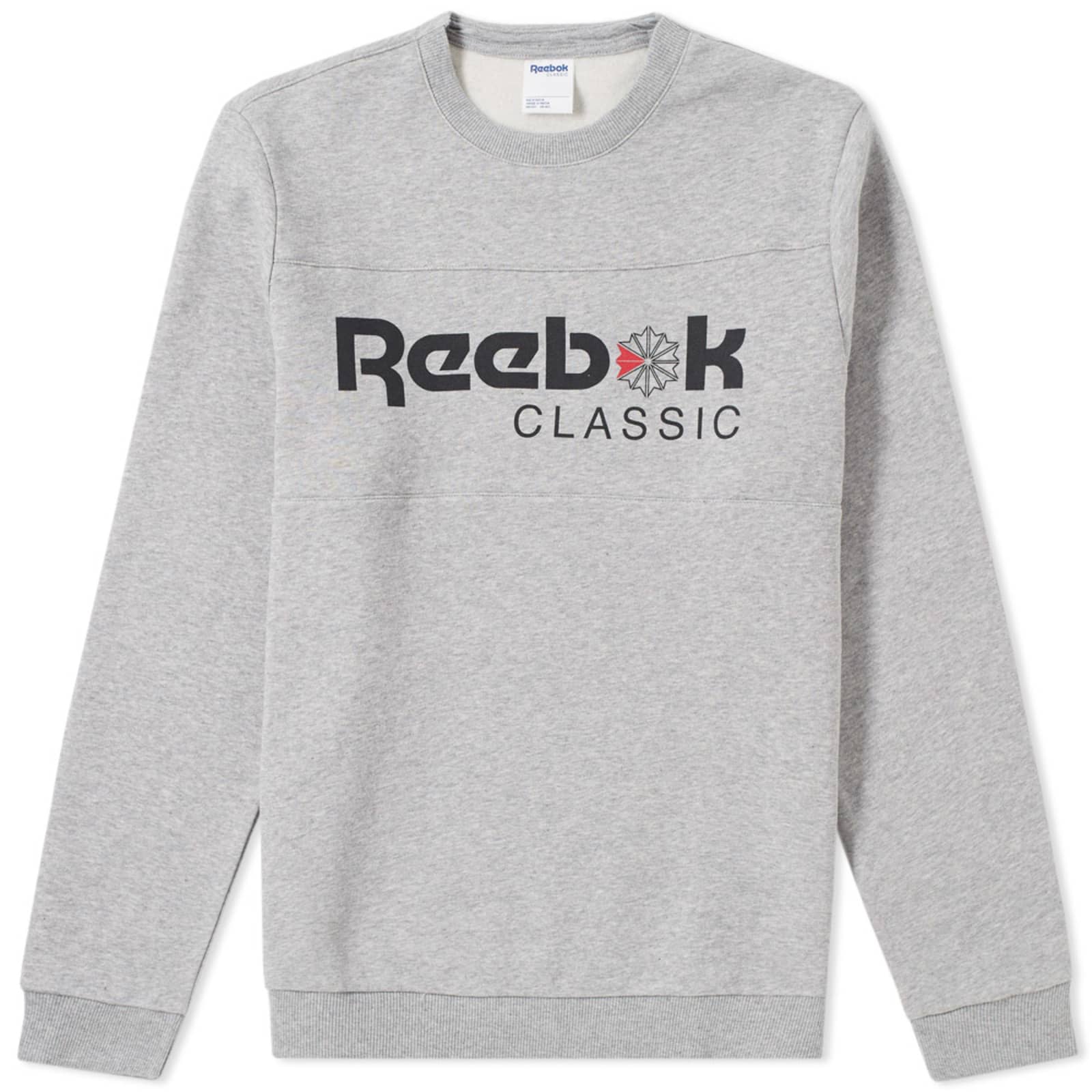 Reebok Iconic Crew Sweat Medium Grey Heather | END. (US)
