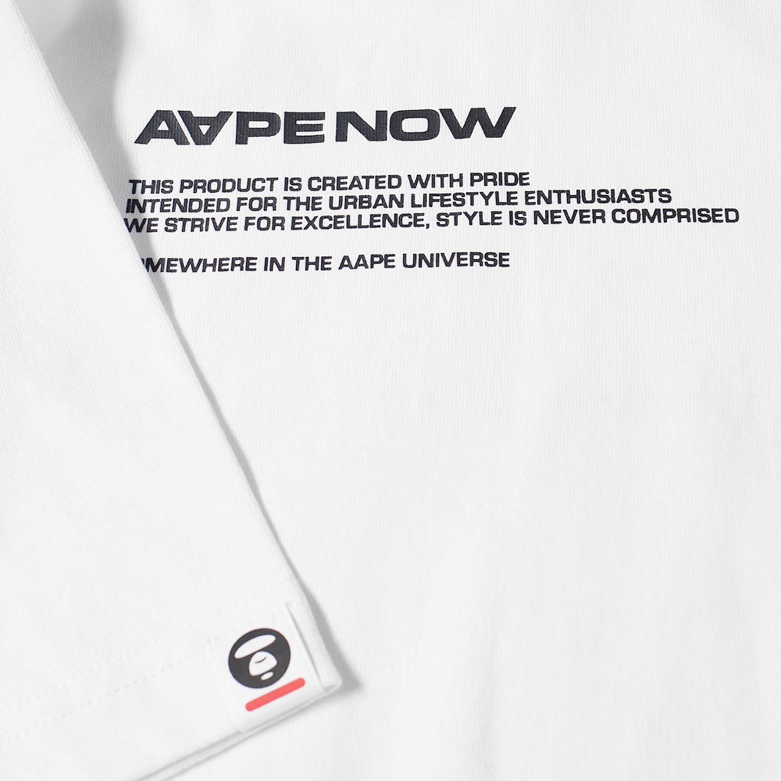 AAPE AAPE Now One Point Pocket T-Shirt White | END.