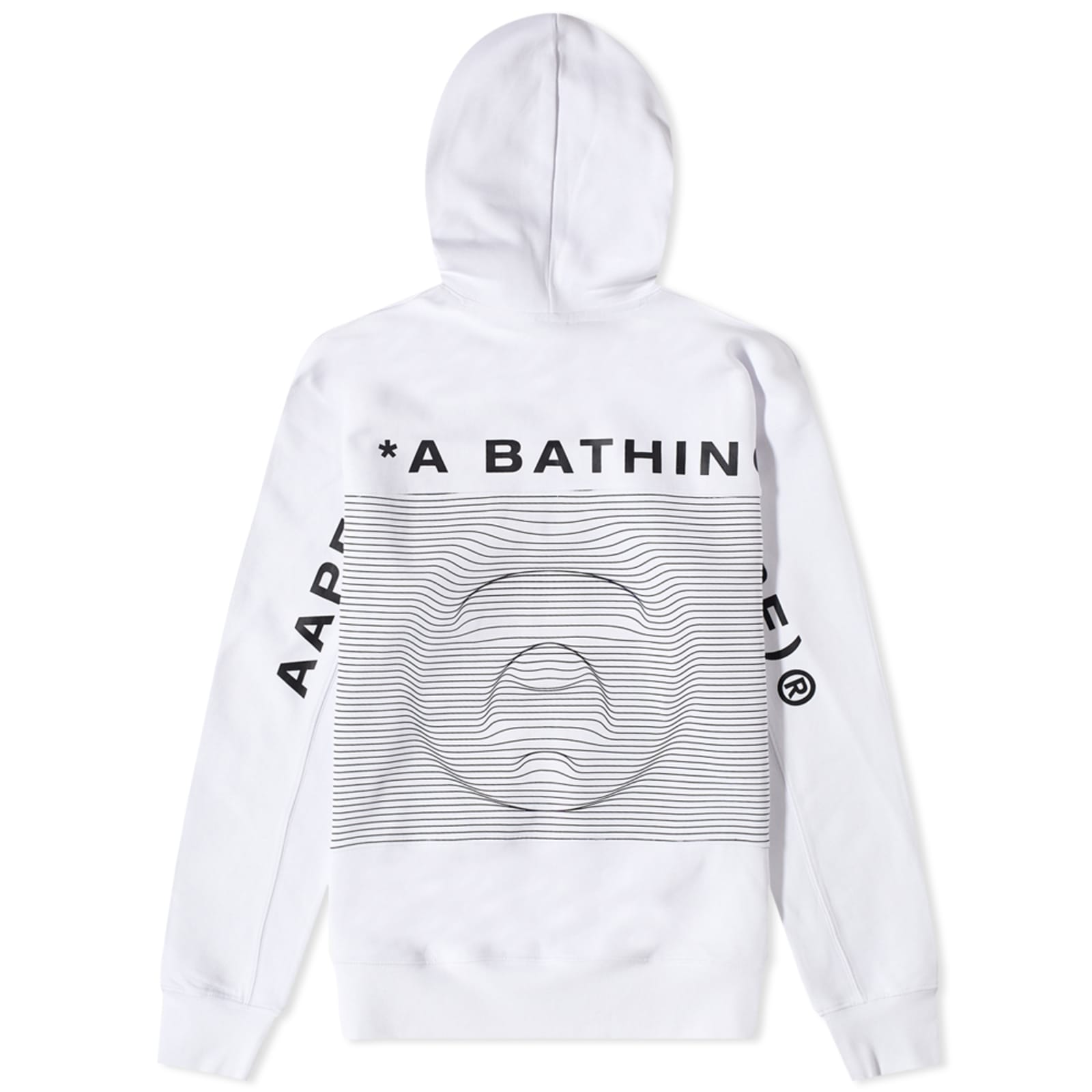 AAPE Popover Logo Hoodie White | END.