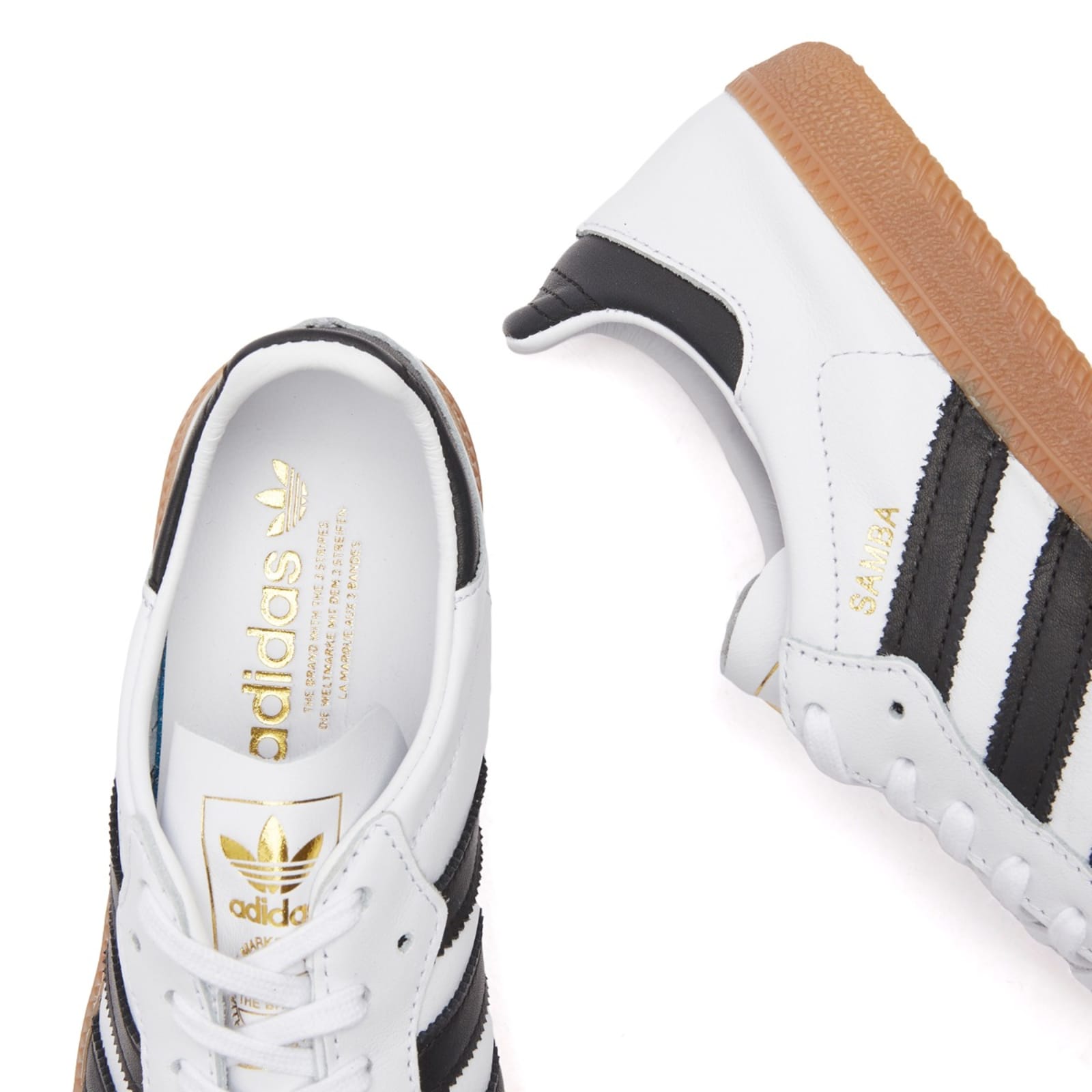 Adidas Samba Decon White, Black & Grey | END. (US)