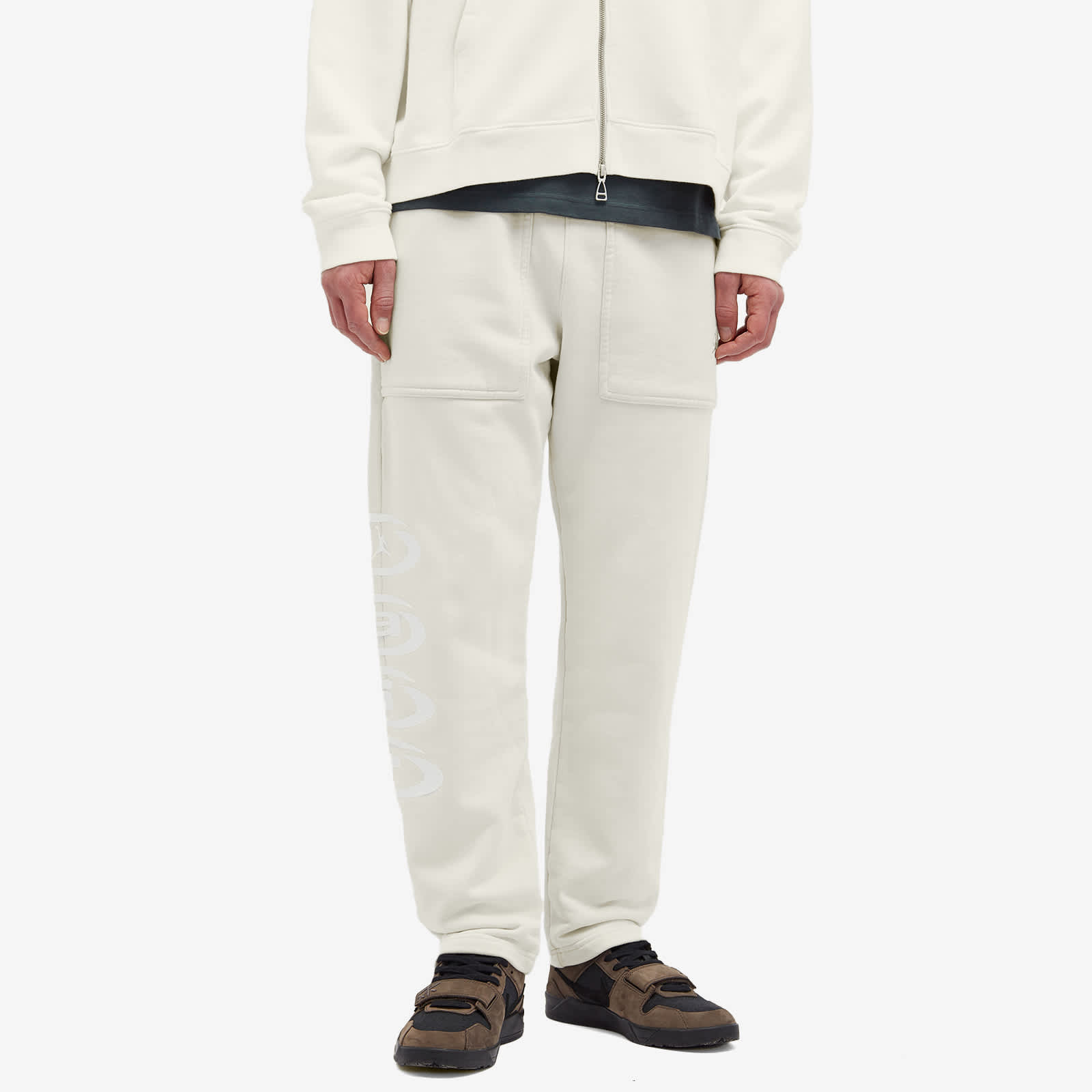 Air Jordan x Travis Scott Fleece Pant Light Bone | END. (GB)