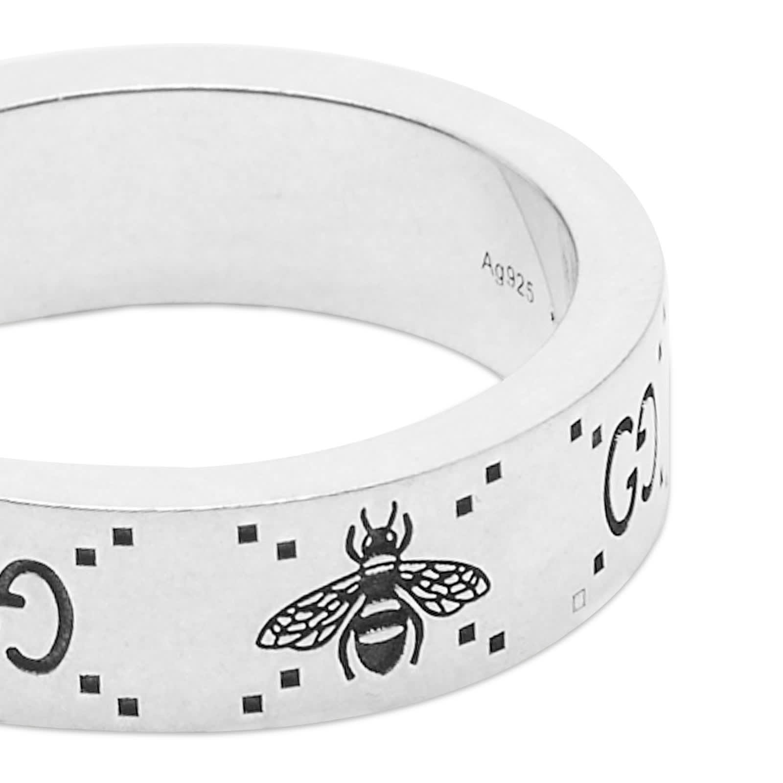Gucci Bee Motif Ring M Silver | END. (GB)