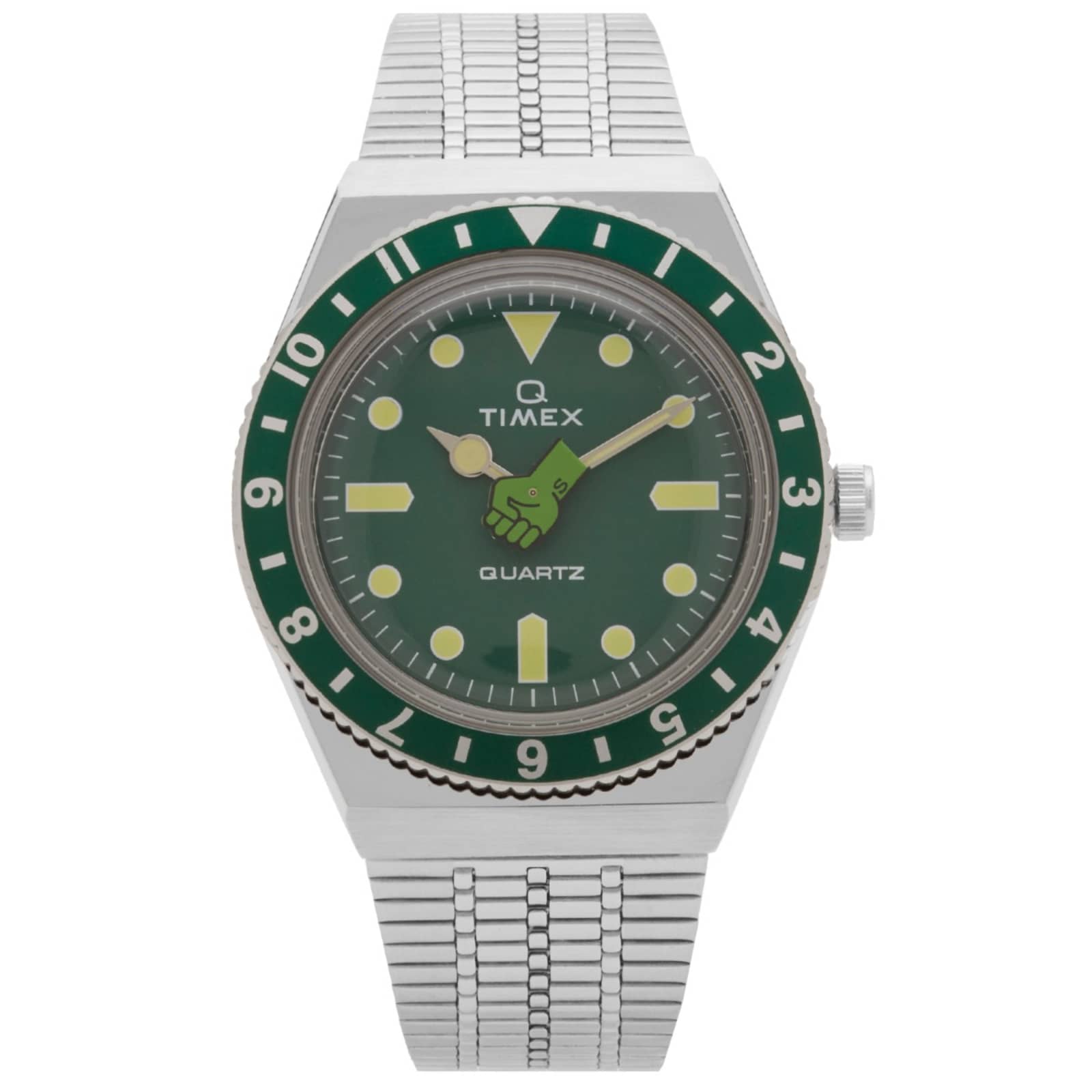 Timex x seconde/seconde/ Q Timex Watch Silver & Green | END. (GB)
