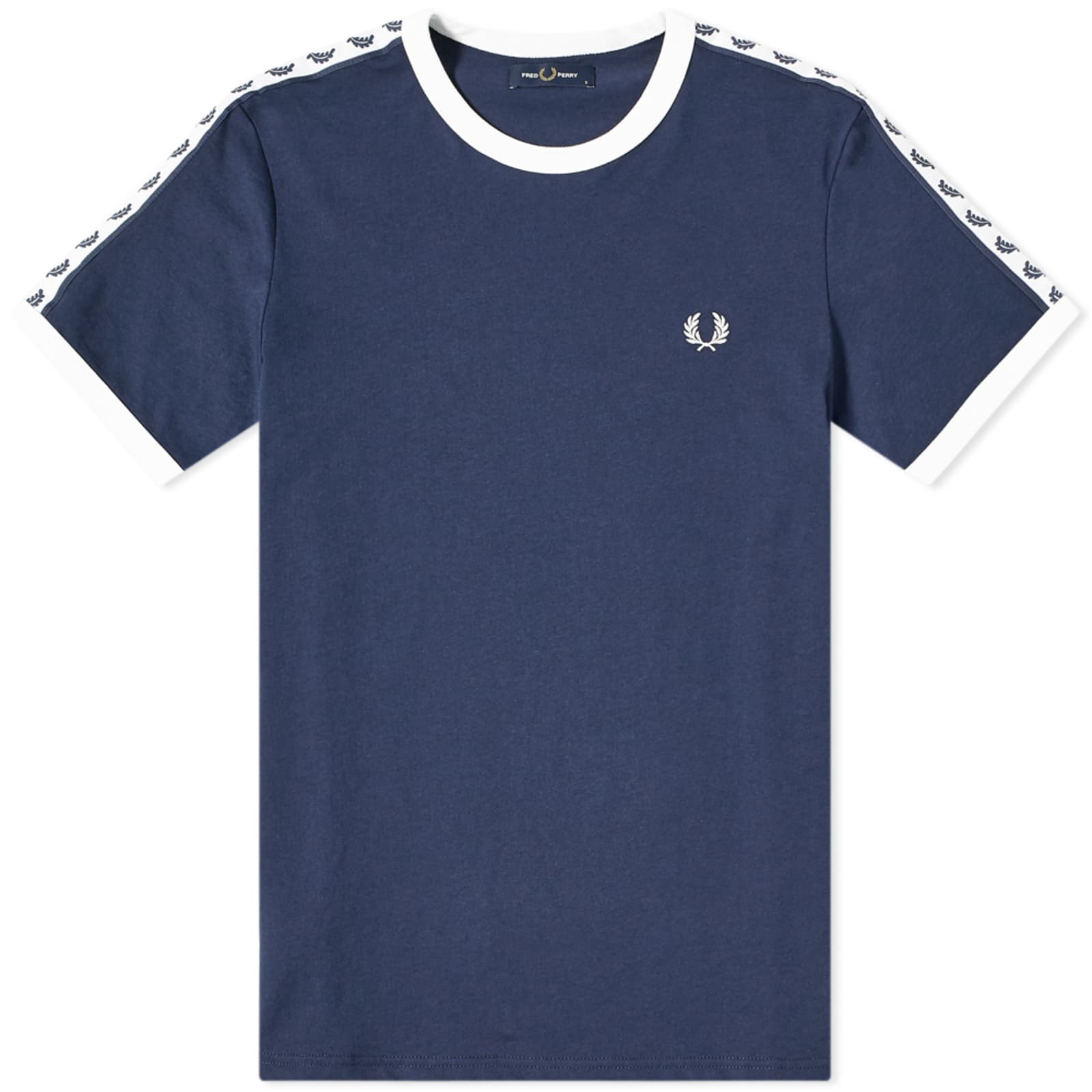 Fred Perry Taped Ringer T-Shirt Carbon Blue | END. (US)