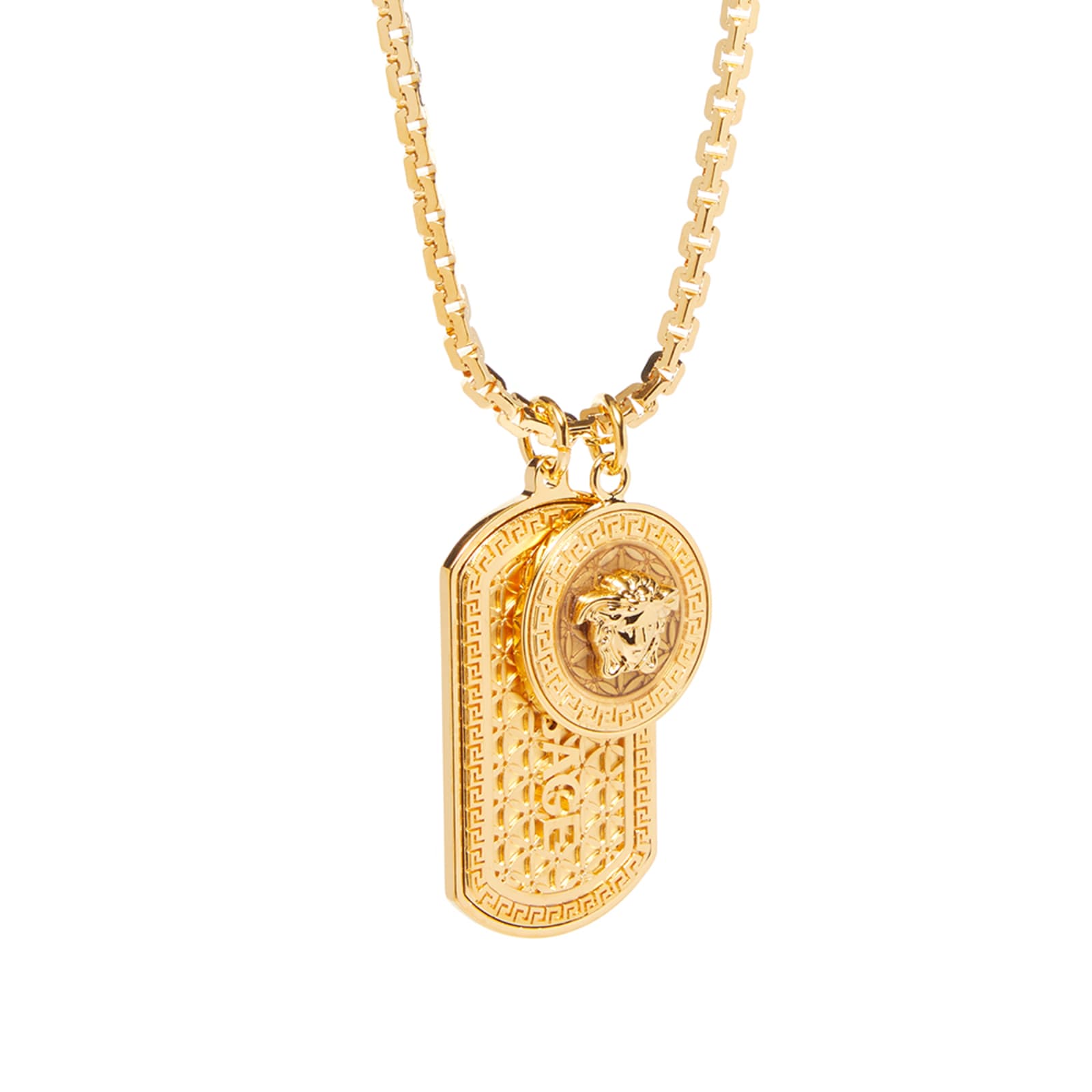 Versace Pendant & Medallion Necklace Gold | END. (US)