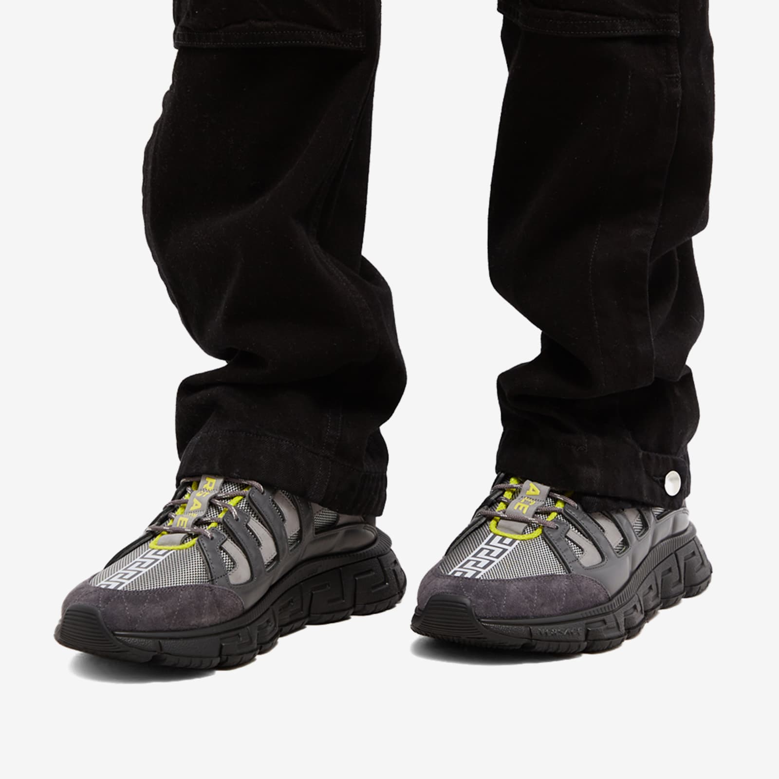 Versace Trigreca Sneaker Grey & Yellow | END. (HK)