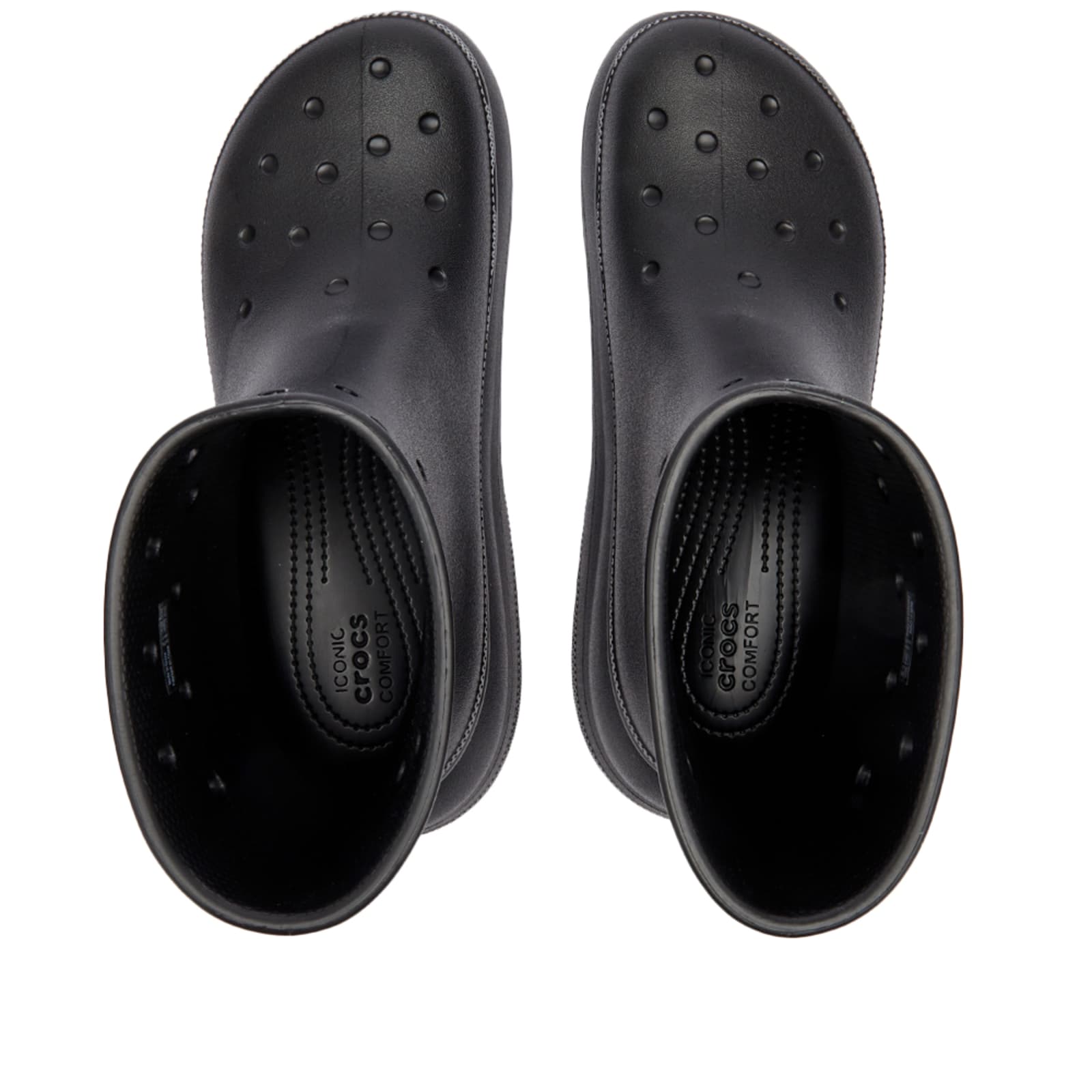 Crocs Classic Crush Rain Boot Black | END. (US)