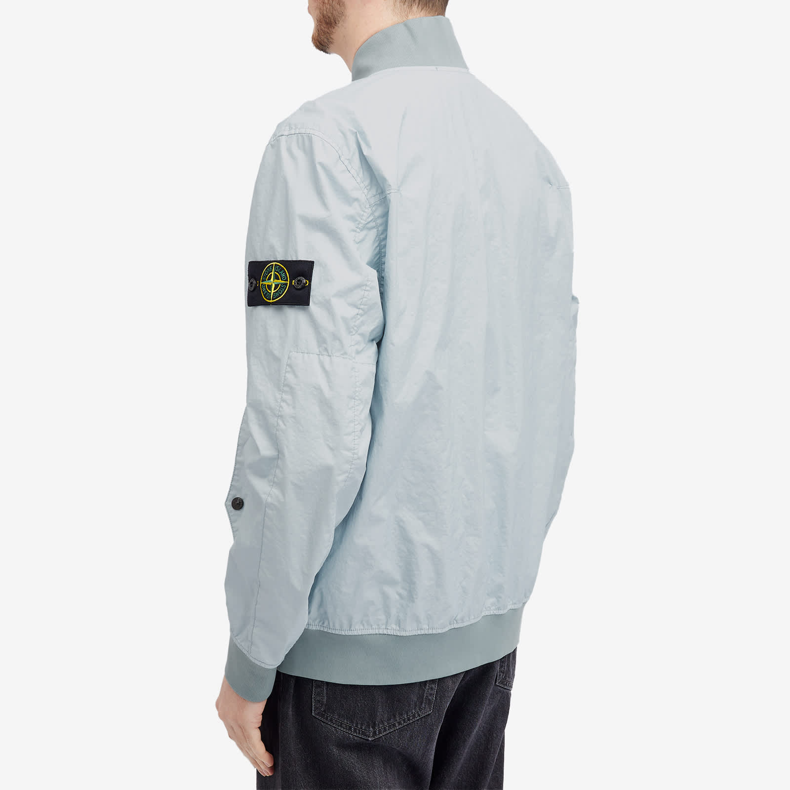 Stone Island Membrana 3L TC Bomber Jacket Sky Blue | END. (GB)