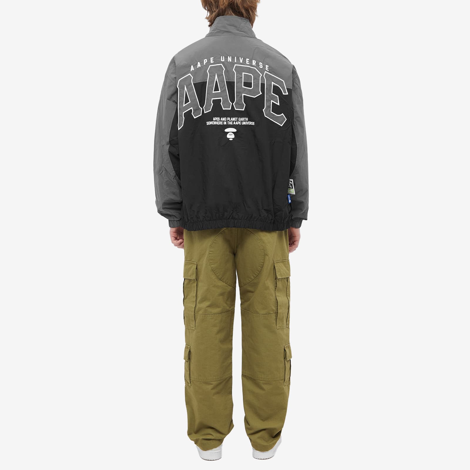 AAPE Street Baseball Track Jacket Black | END.
