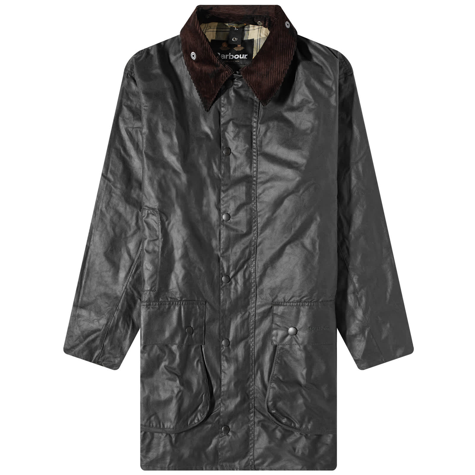 Barbour Border Wax Jacket Sage | END. (US)