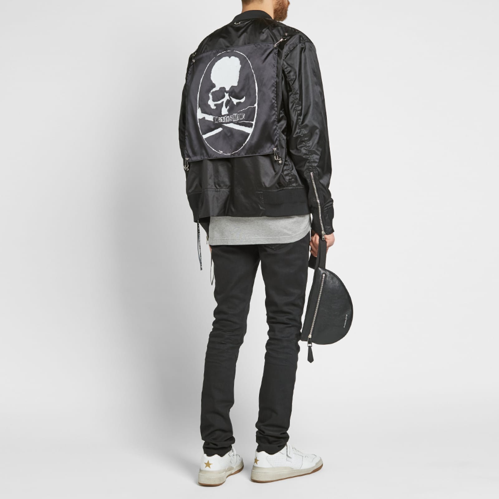 MASTERMIND WORLD Patch Skull MA1 Bomber Jacket Black | END. (US)
