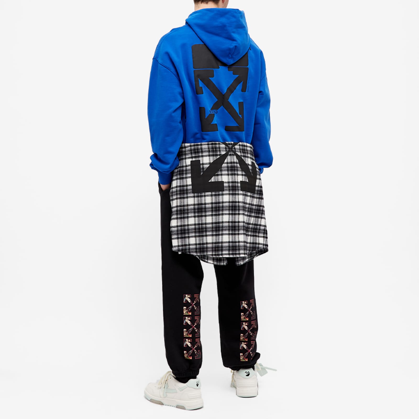 Off-White Tech Marker Over Hoodie Blue & Black | END. (GB)