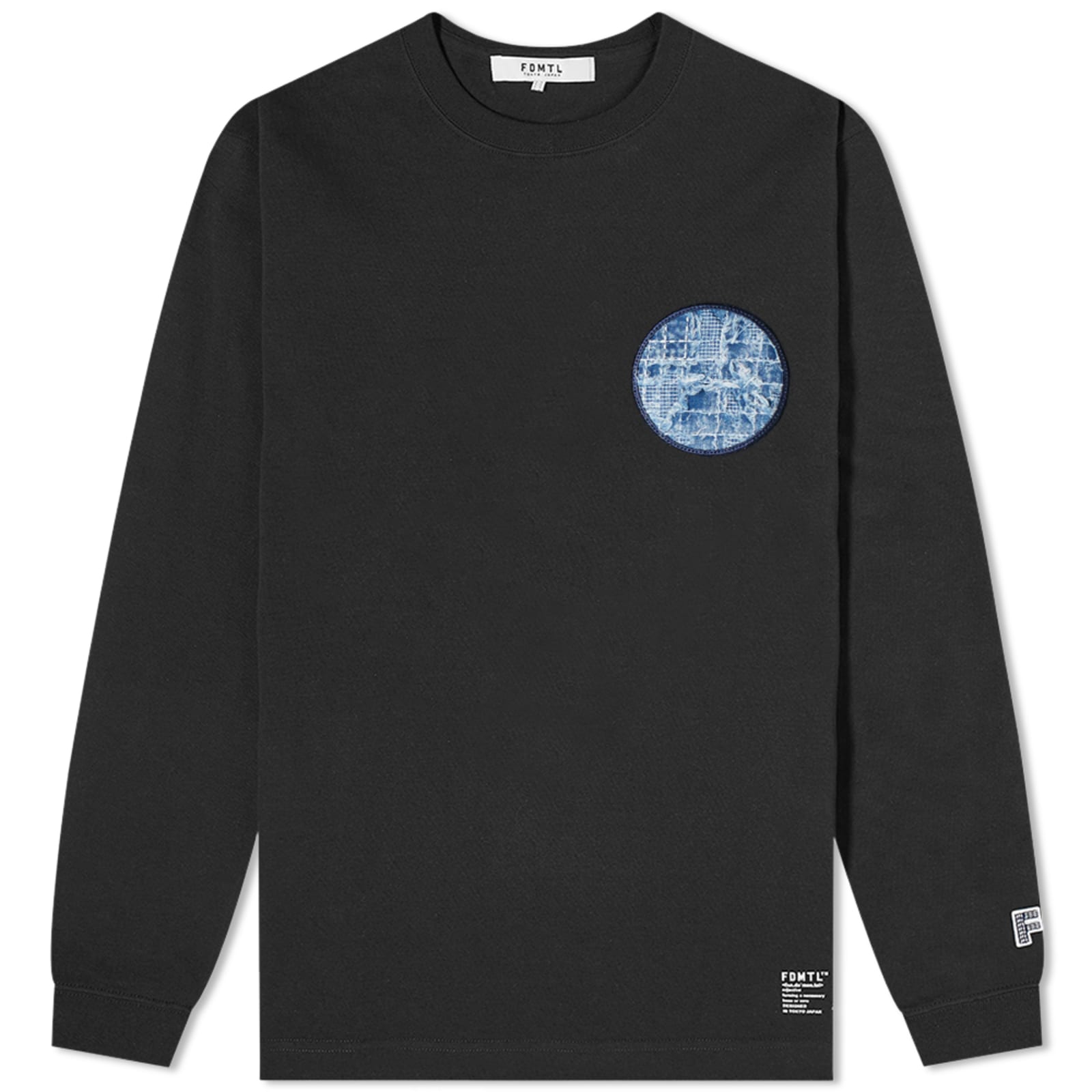 FDMTL L/S Boro Patch T-Shirt Black | END.