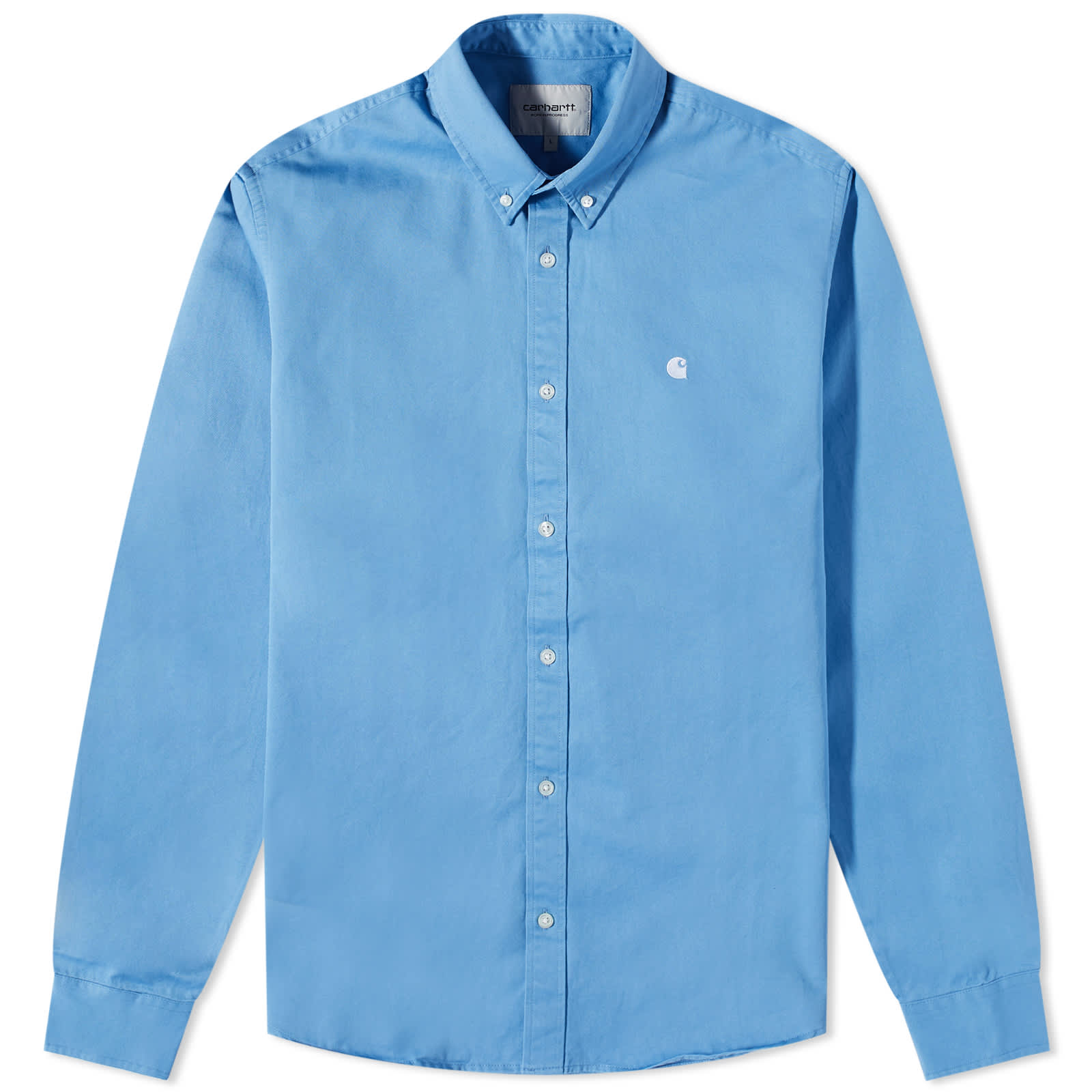 Carhartt WIP Madison Shirt Piscine & White | END. (HK)