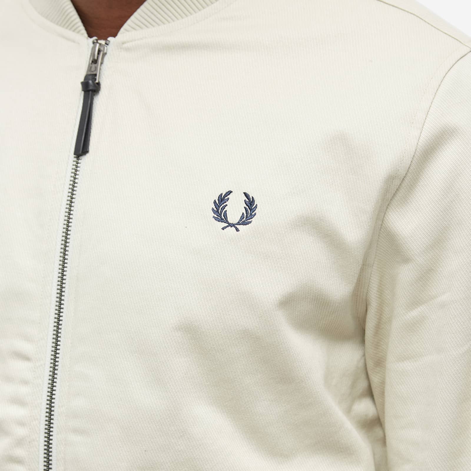 Fred Perry Twill Bomber Jacket Light Oyster | END.