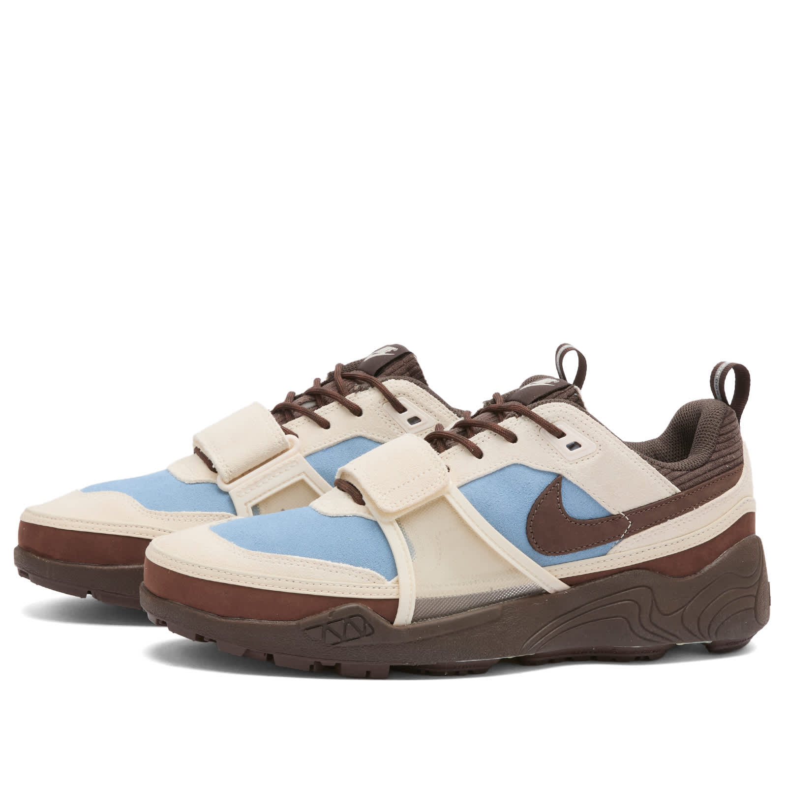 Nike x Travis Scott Zoom Field Jaxx Sneaker Blue, Brown & Ivory | END. (GB)