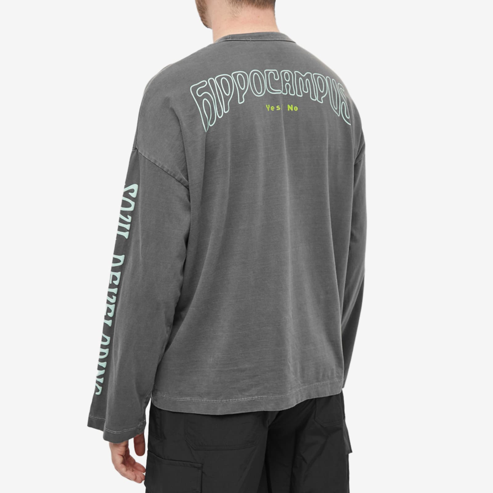 Homework Hippocampus Long Sleeve T-Shirt Faded Black | END. (US)