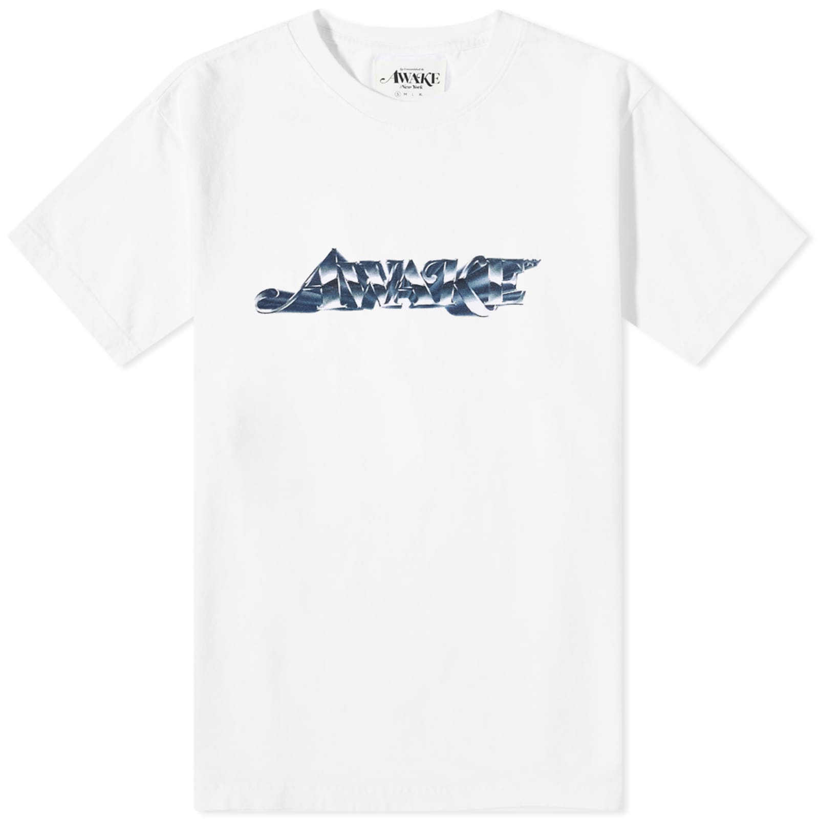 Awake NY Chrome Logo T-Shirt White | END.