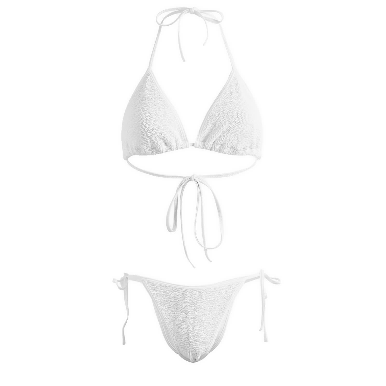 Hunza G Gina Tie-Side Bikini White | END. (US)