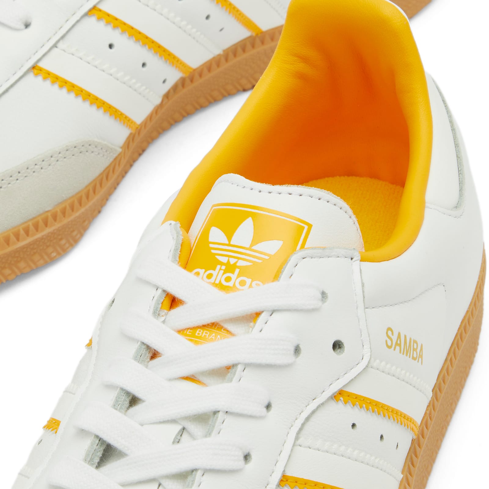 Adidas Samba OG White, Crystal White & Crew Yellow | END. (US)